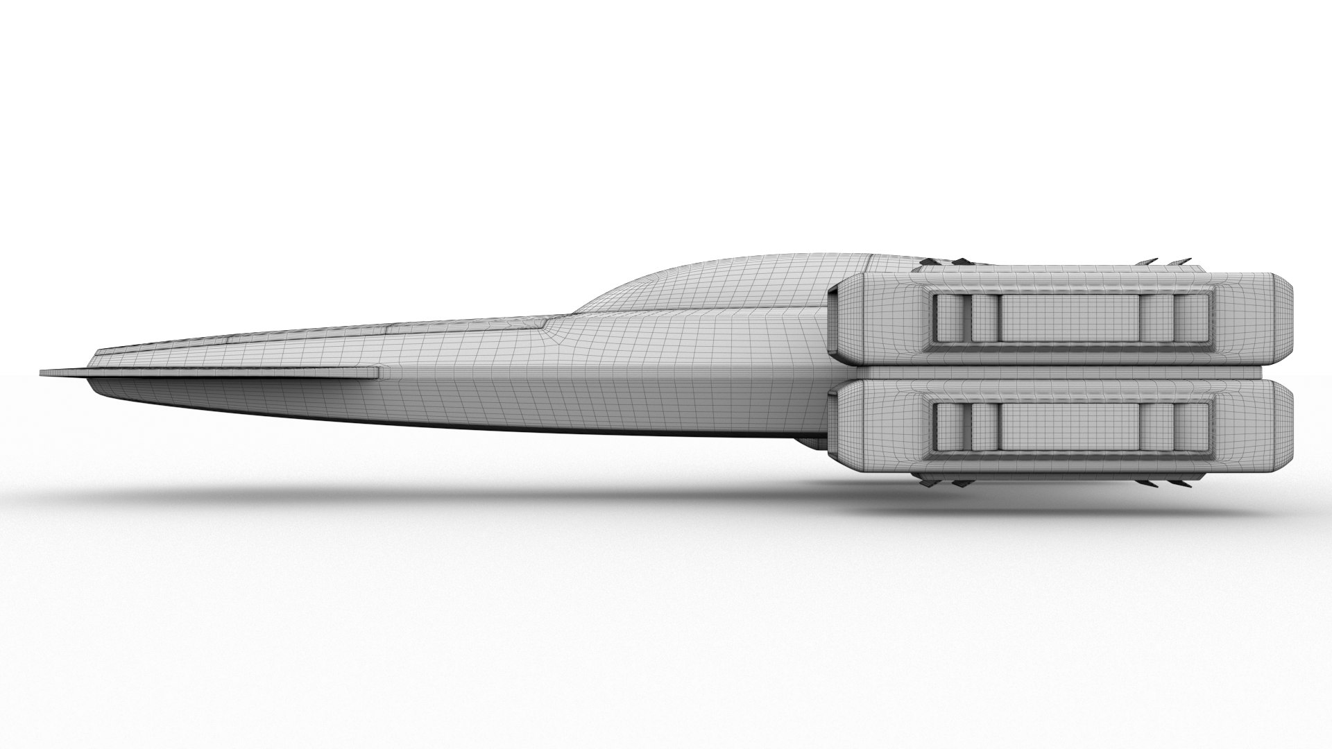 Racing Spaceship Pollux 3D Model - TurboSquid 2110170