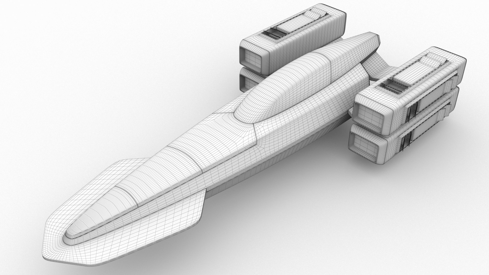 Racing Spaceship Pollux 3D Model - TurboSquid 2110170