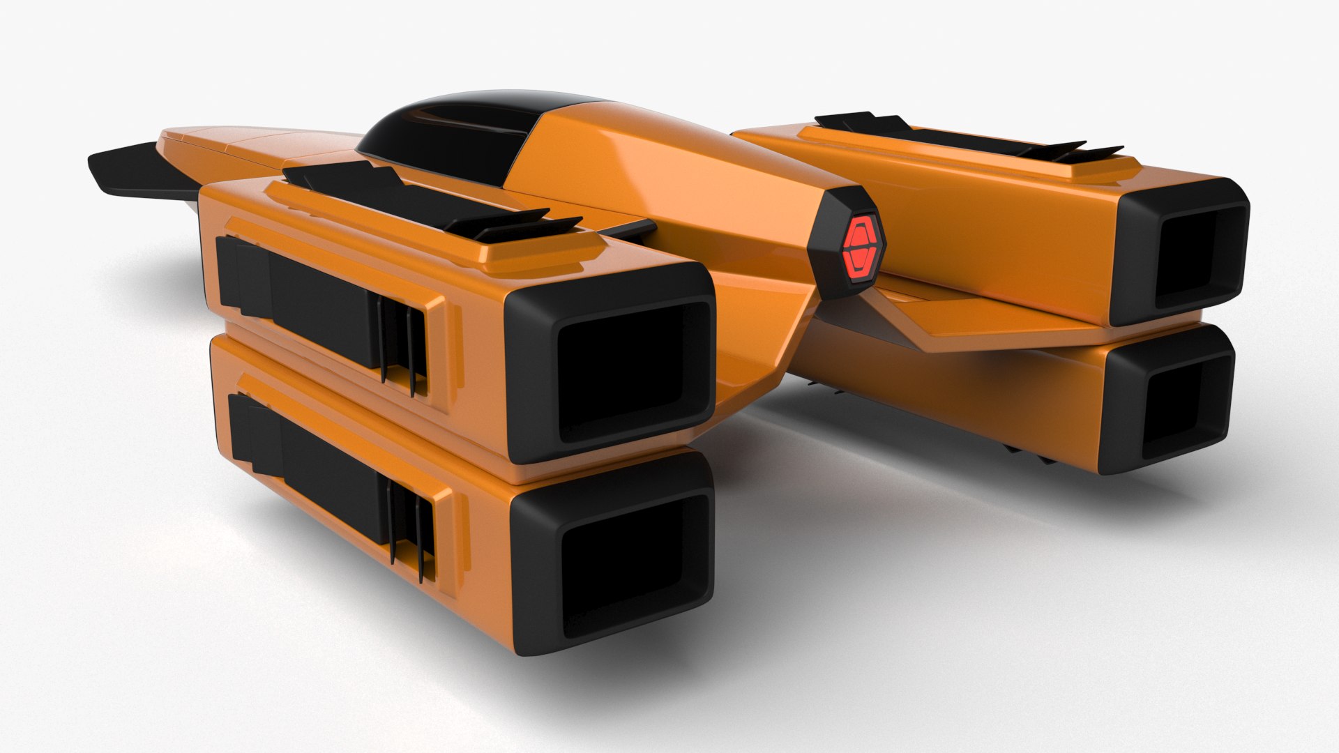 Racing Spaceship Pollux 3D Model - TurboSquid 2110170