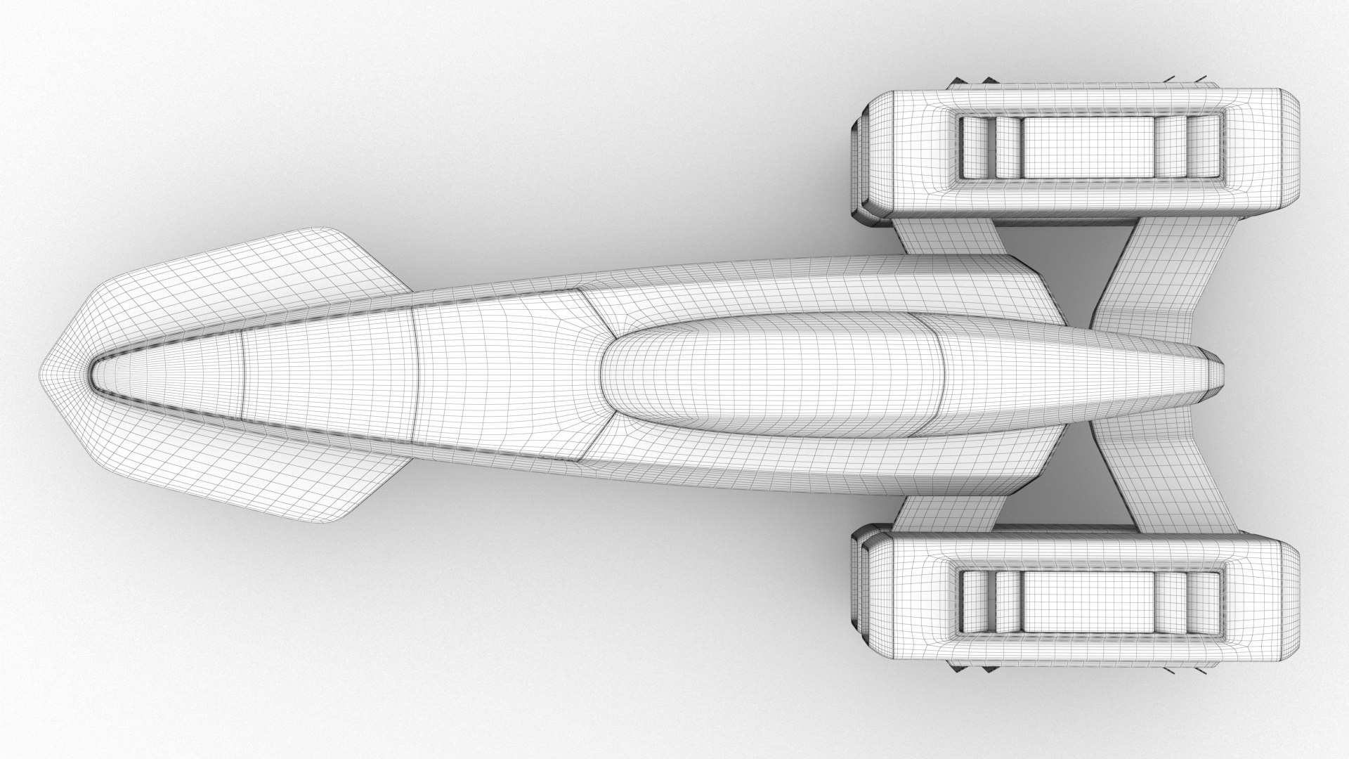 Racing Spaceship Pollux 3D Model - TurboSquid 2110170