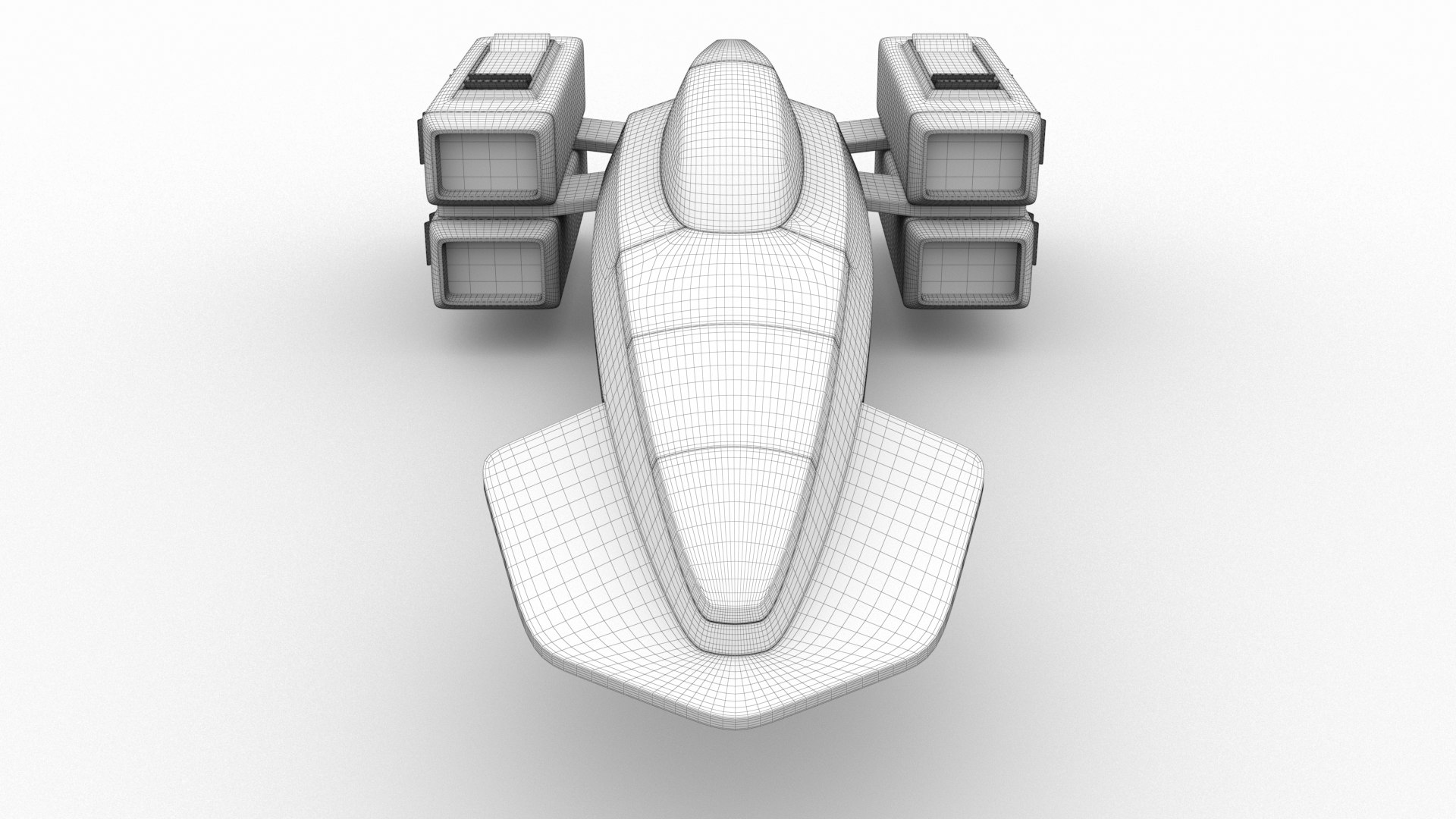 Racing Spaceship Pollux 3D model - TurboSquid 2110170