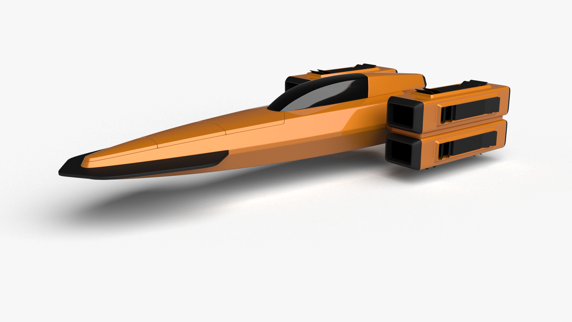 Racing Spaceship Pollux 3D Model - TurboSquid 2110170