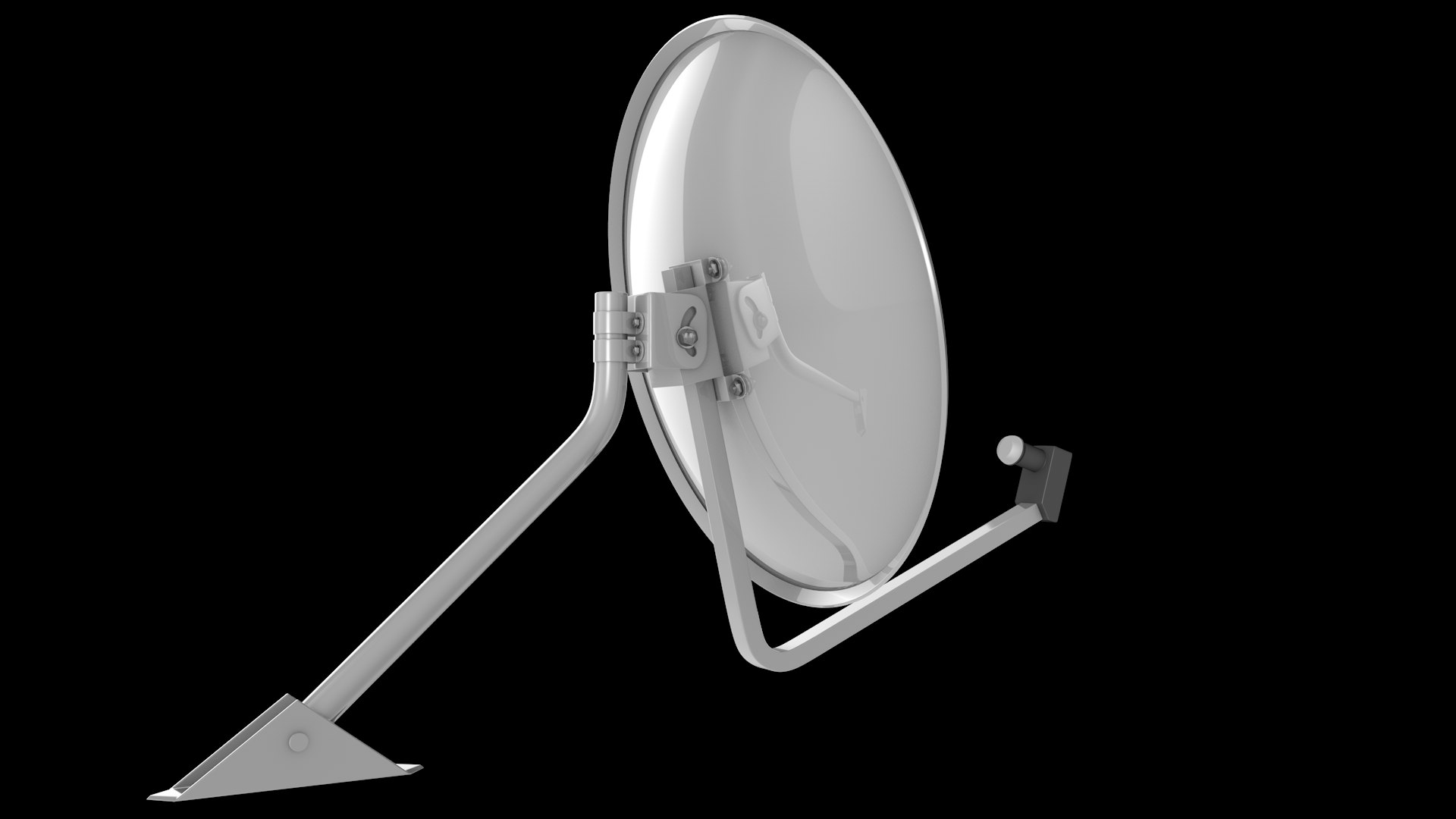 3d satellite dish model