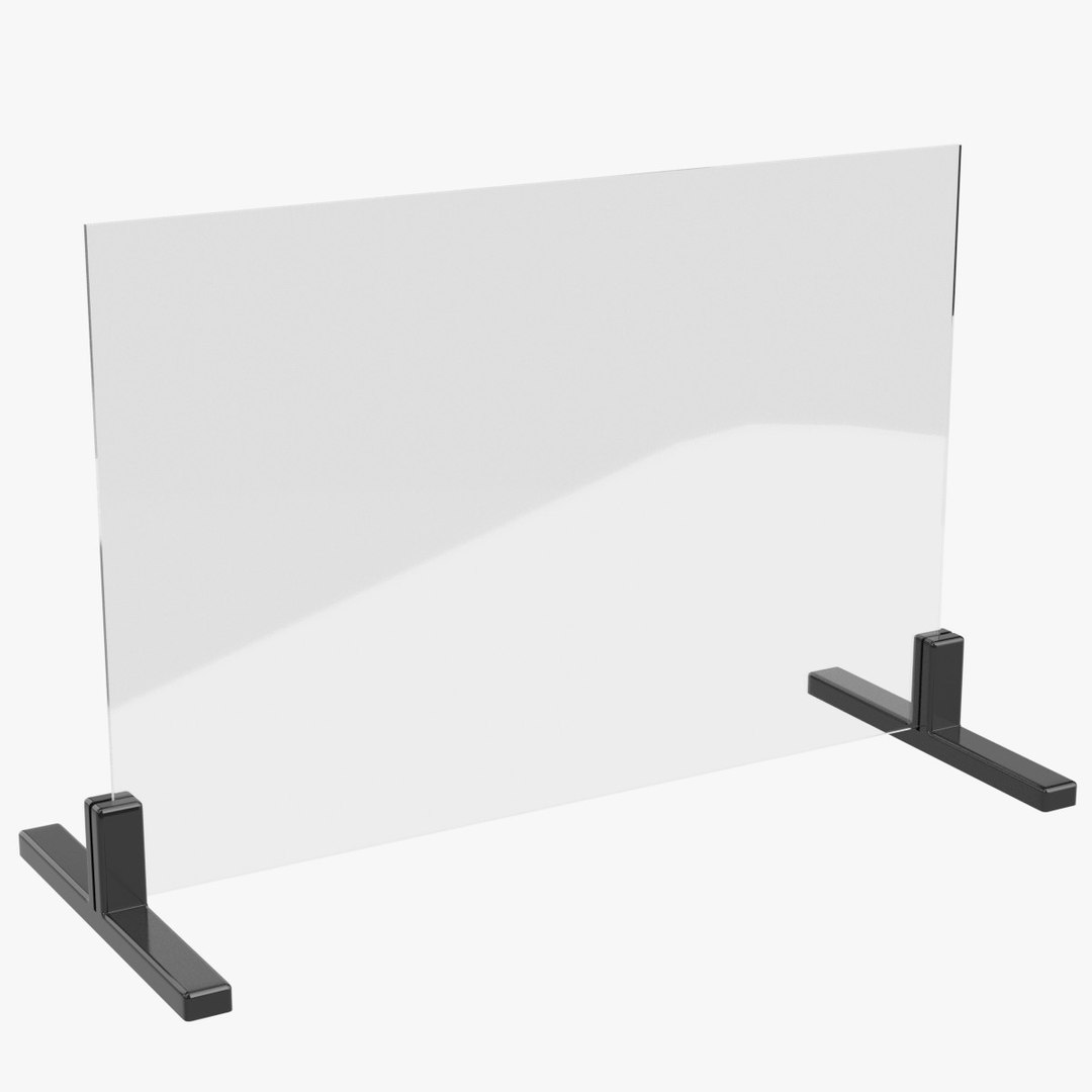 3D acrylic safety barrier - TurboSquid 1574250