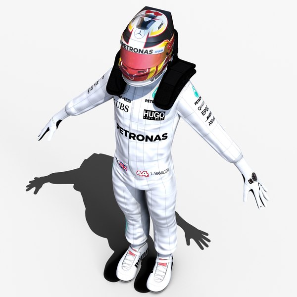 3D model lewis hamilton 2017 - TurboSquid 1161468