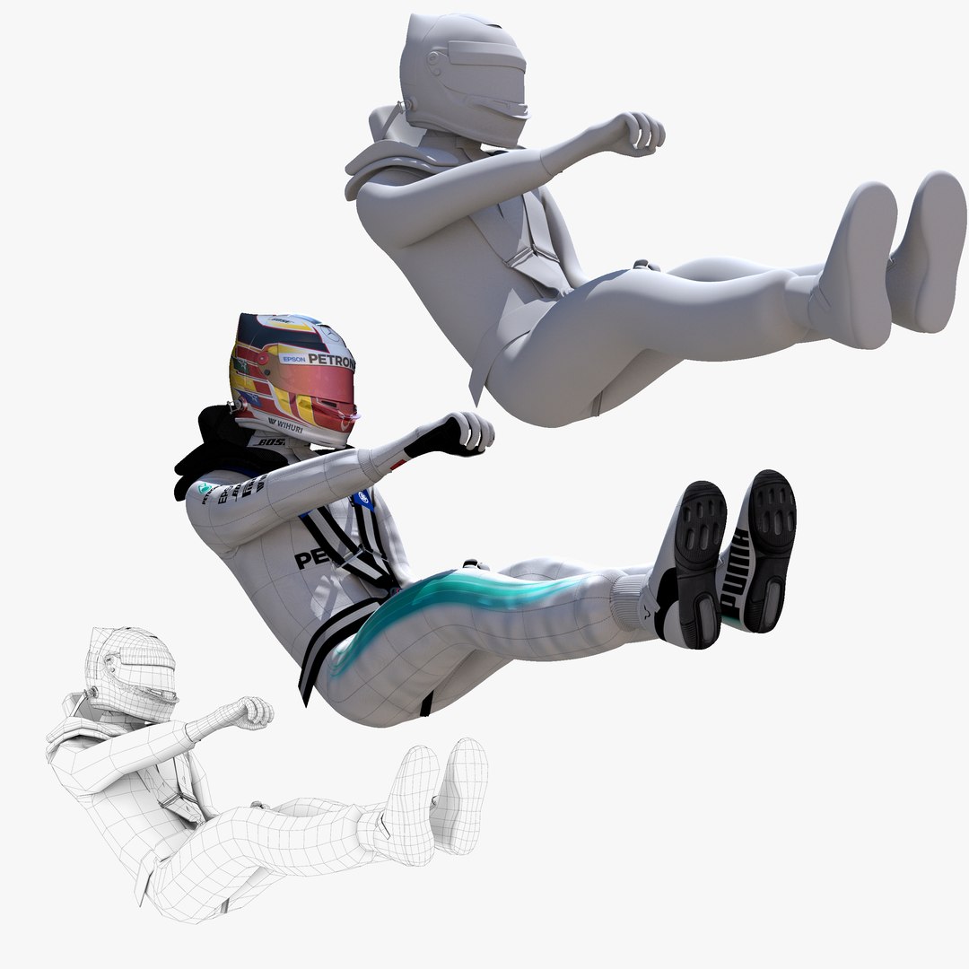 3D Model Lewis Hamilton 2017 - TurboSquid 1161468