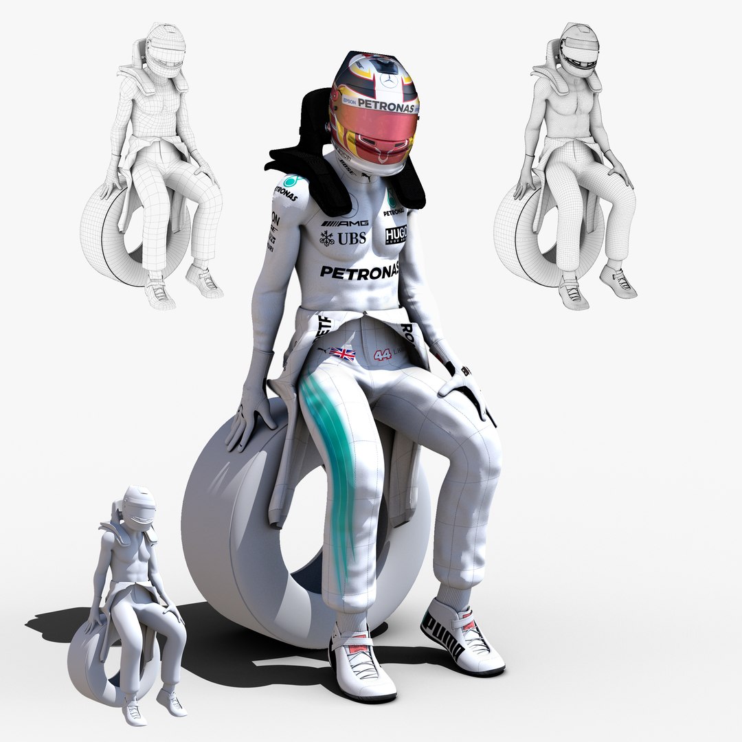 3D Model Lewis Hamilton 2017 - TurboSquid 1161468