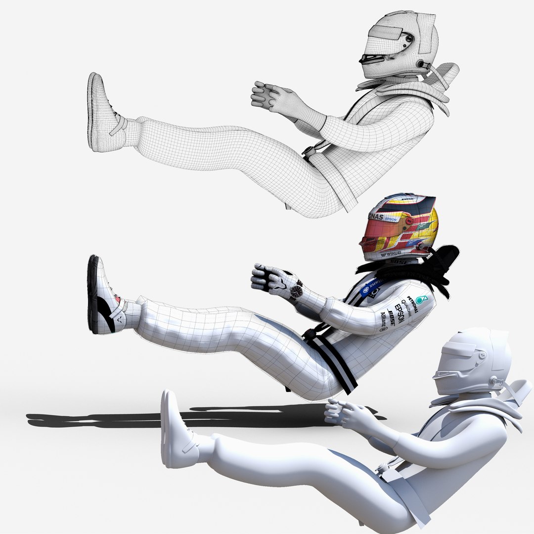 3D Model Lewis Hamilton 2017 - TurboSquid 1161468