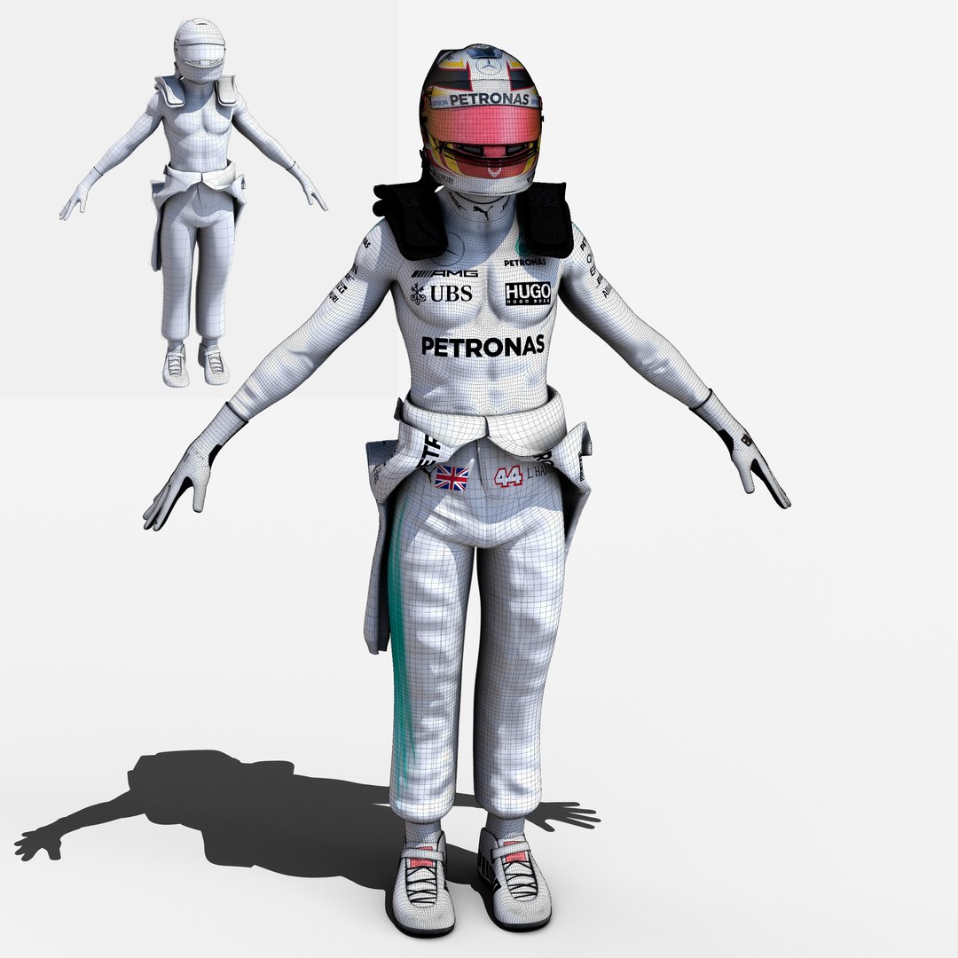 3D Model Lewis Hamilton 2017 - TurboSquid 1161468