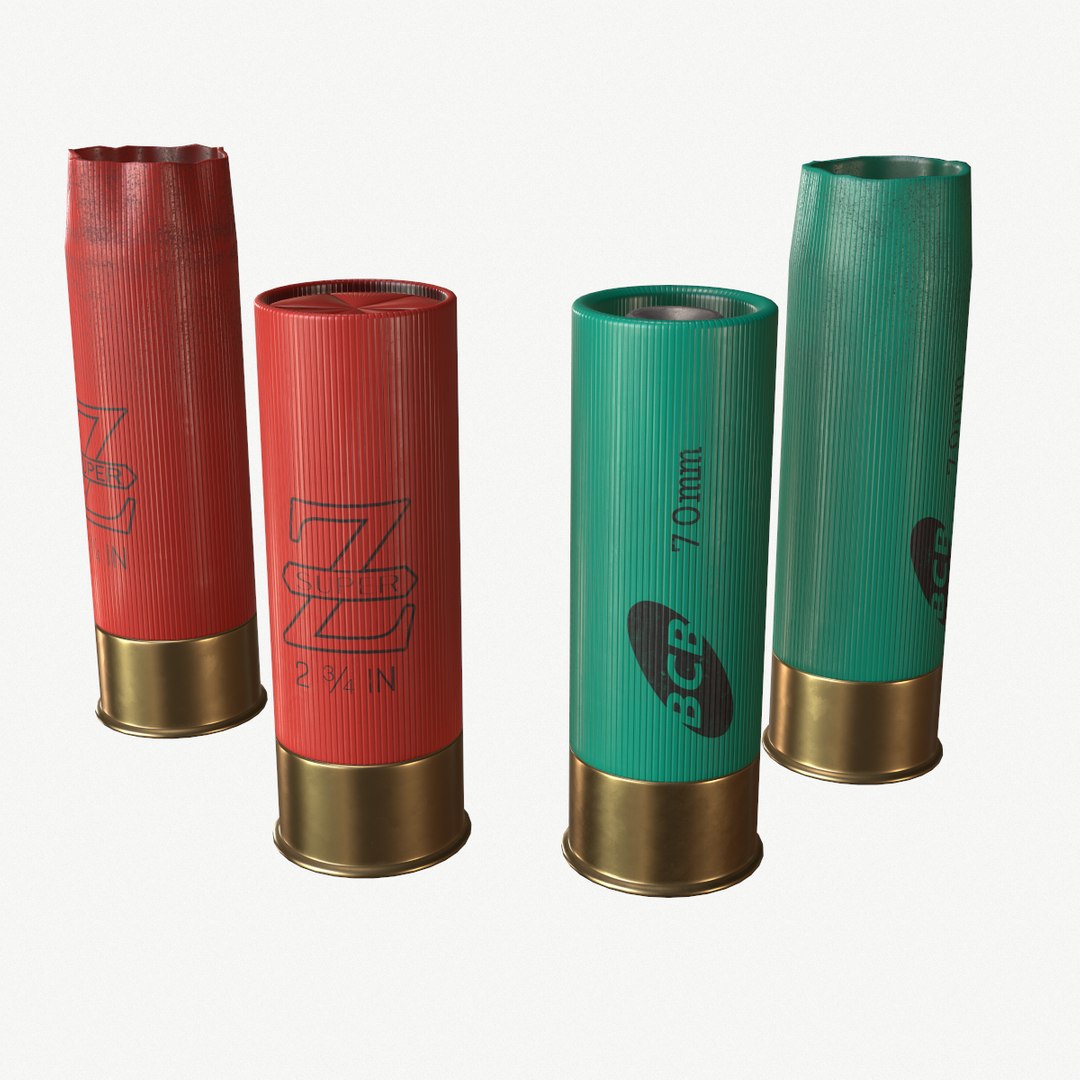 3D 12ga Shotgun Shells - TurboSquid 1900929