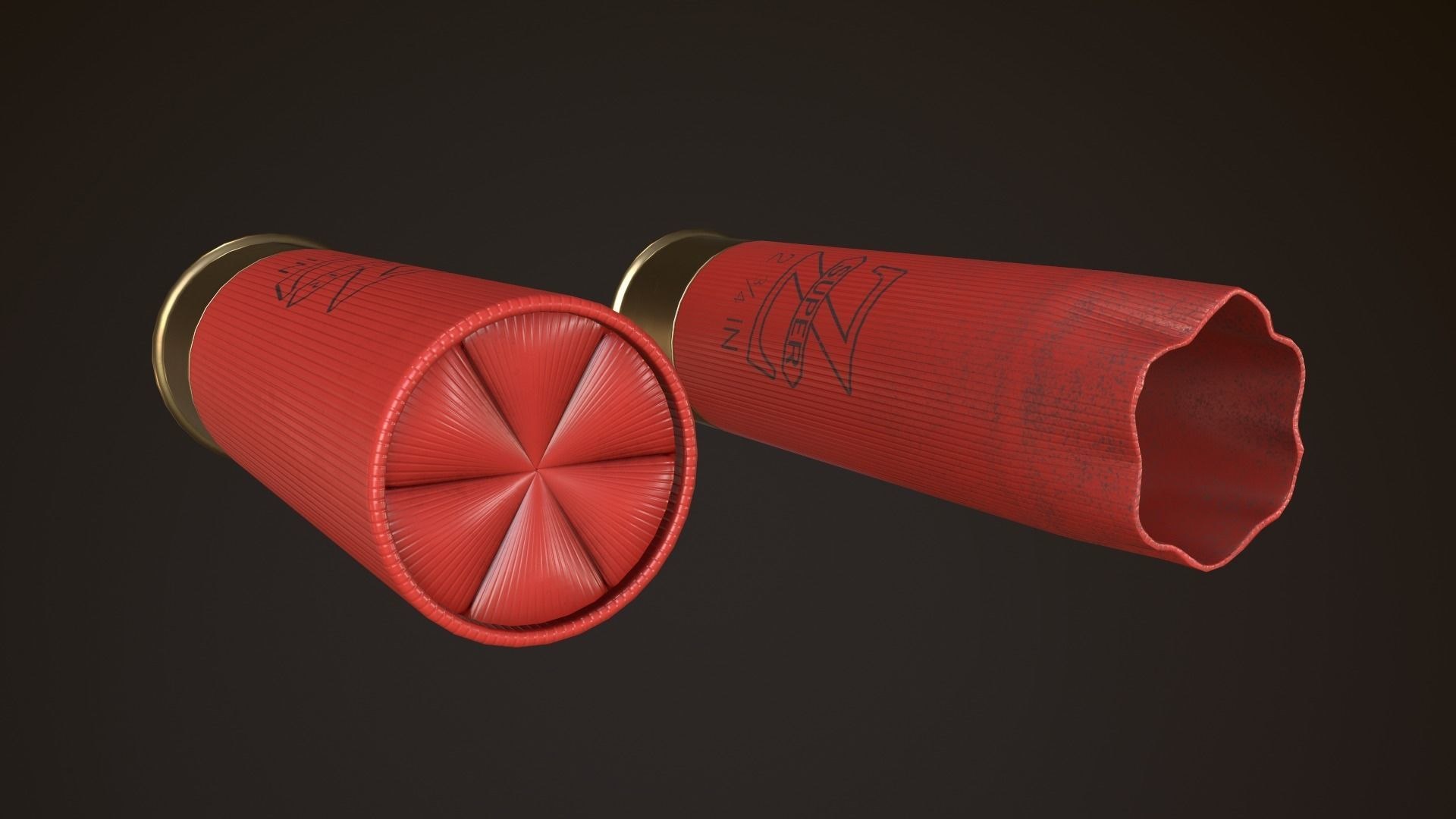 3D 12ga Shotgun Shells - TurboSquid 1900929