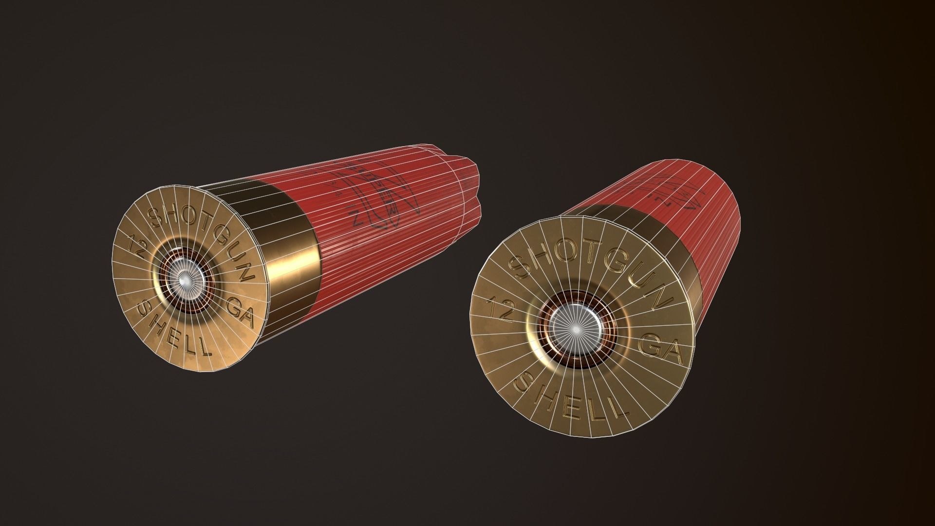 3D 12ga Shotgun Shells - TurboSquid 1900929