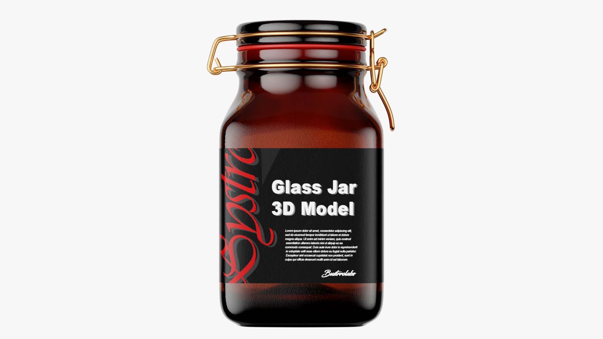 Glass Jar 3D Model - TurboSquid 1967137