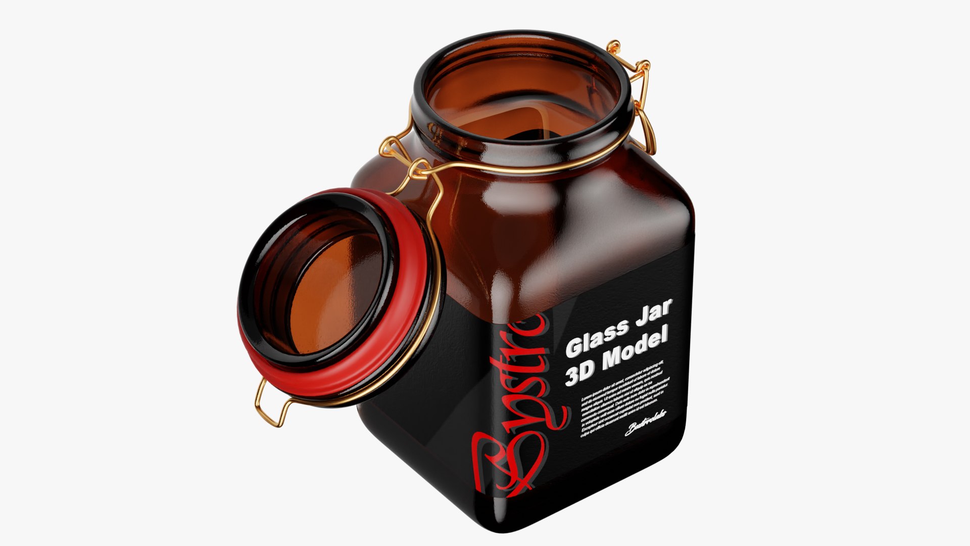 Glass Jar 3D Model - TurboSquid 1967137