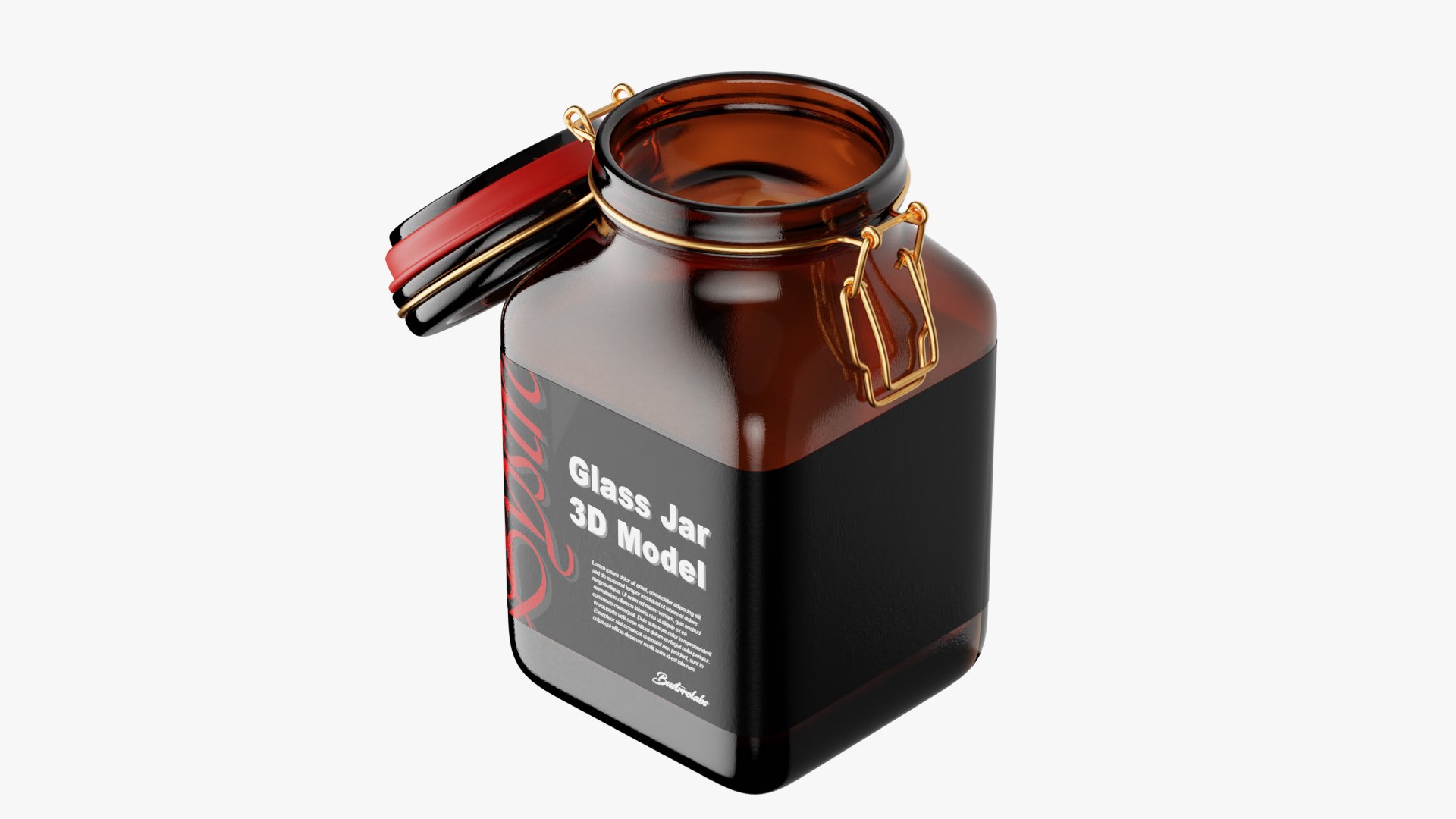 Glass Jar 3D Model - TurboSquid 1967137