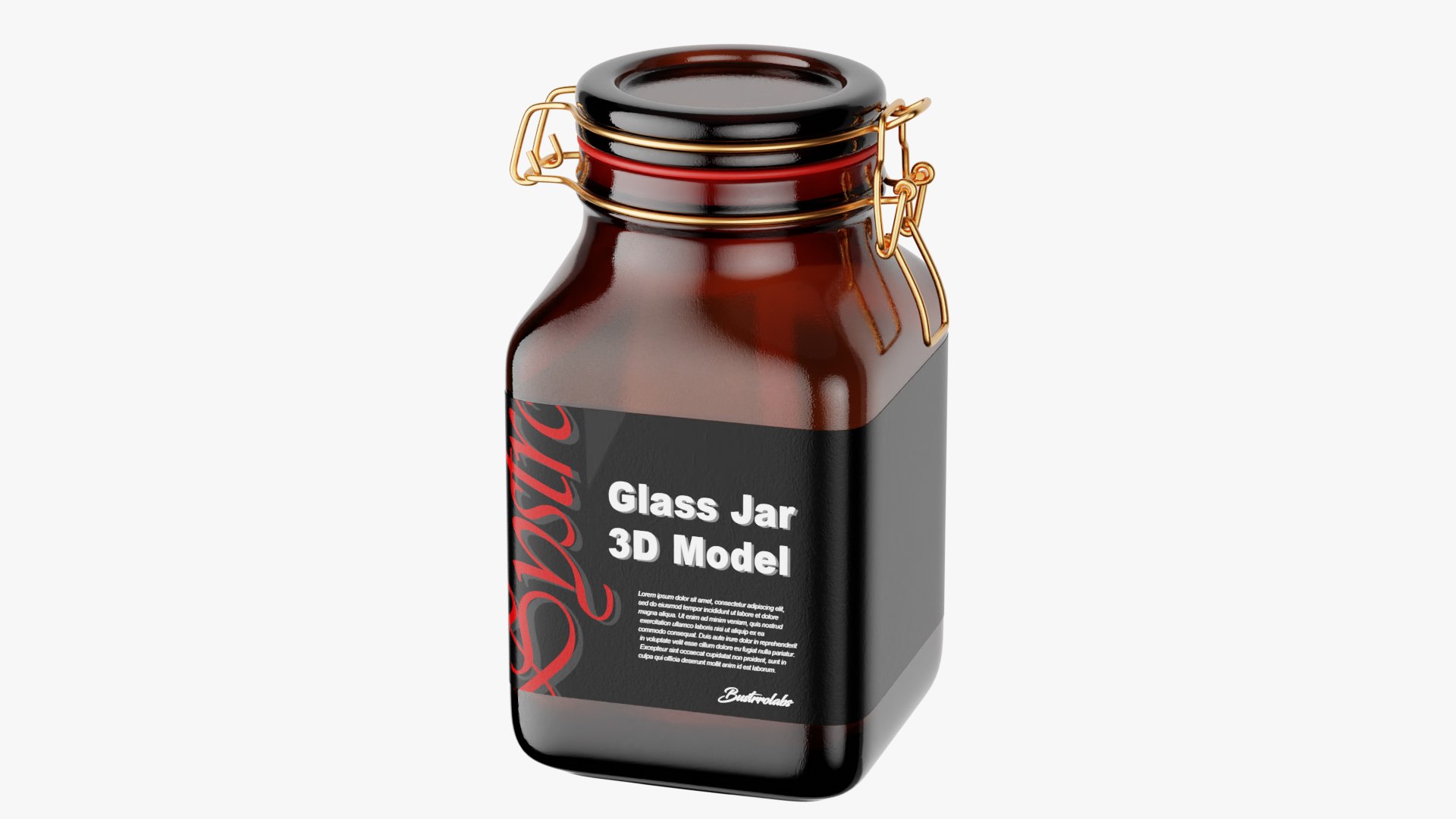 Glass Jar 3D Model - TurboSquid 1967137