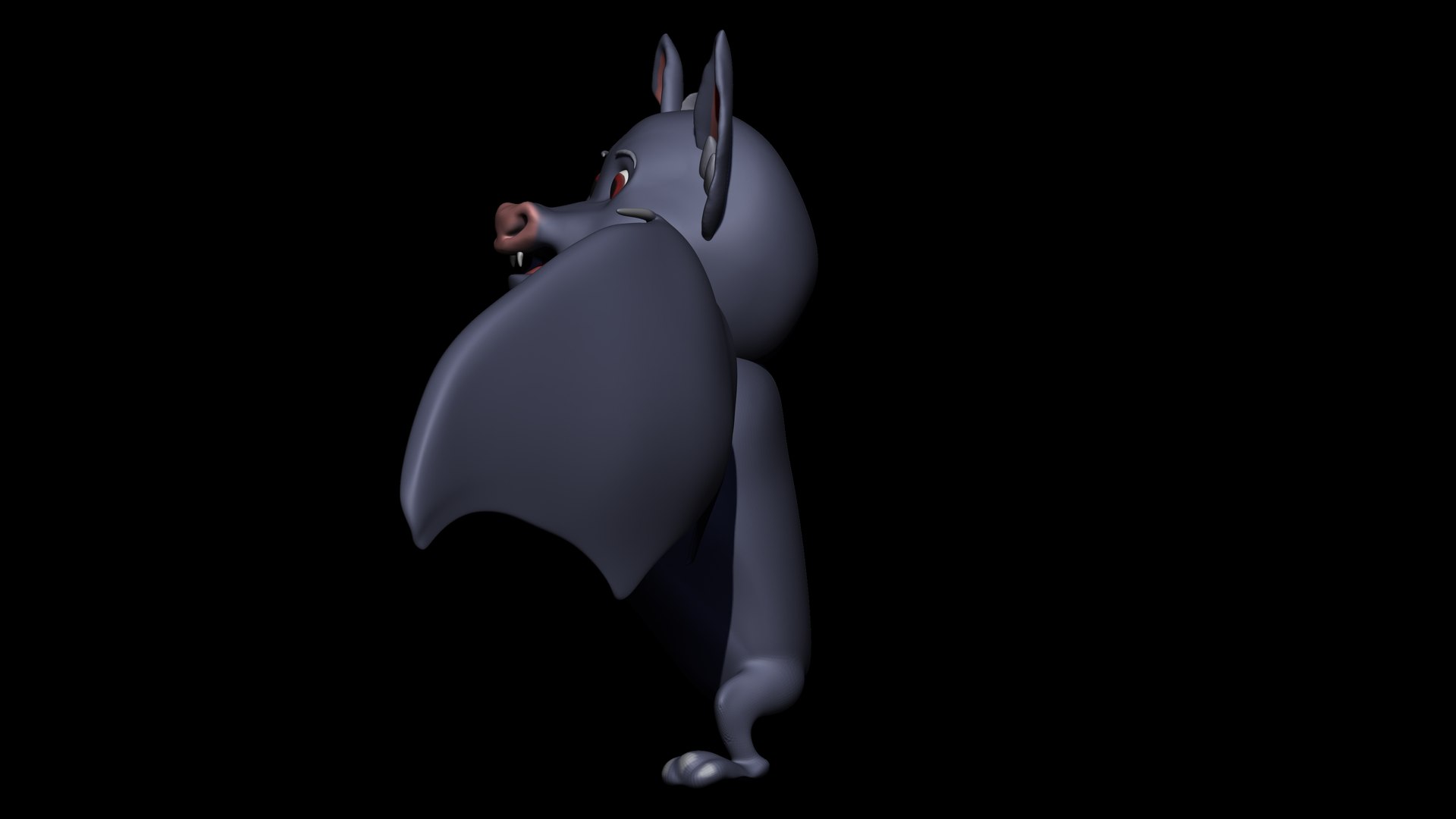 Cartoon Grey Bat 3D Model - TurboSquid 1765060