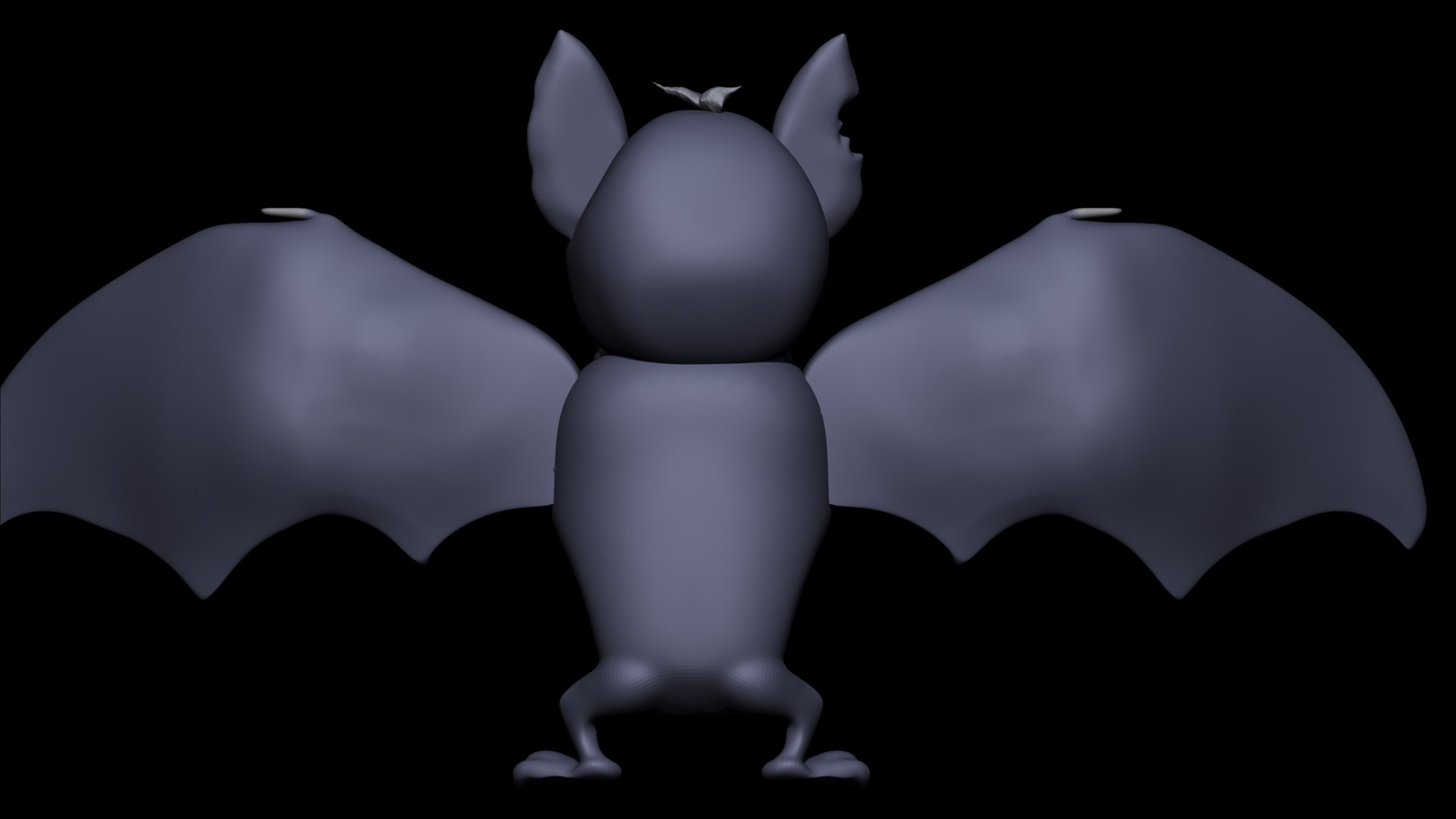 Cartoon Grey Bat 3D Model - TurboSquid 1765060