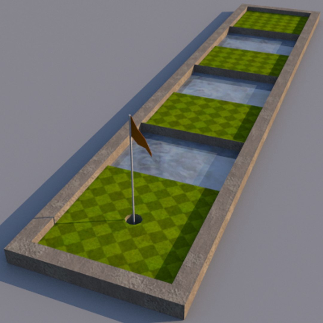 3d Mini Golf Hole Model