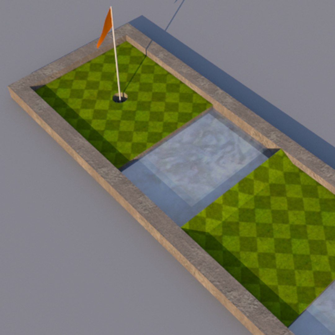 3d Mini Golf Hole Model