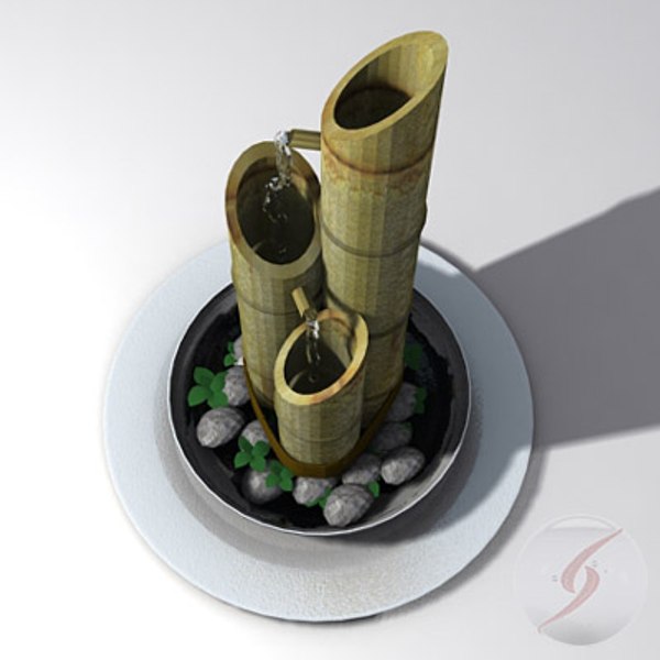3d model objeto bambu decoration
