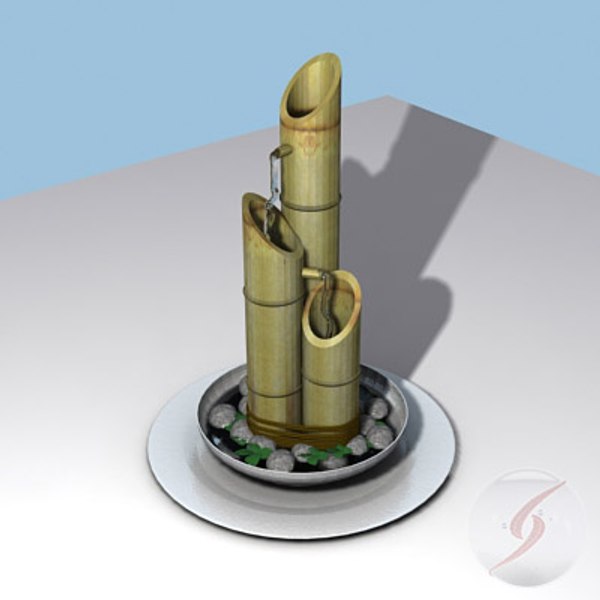 3d model objeto bambu decoration