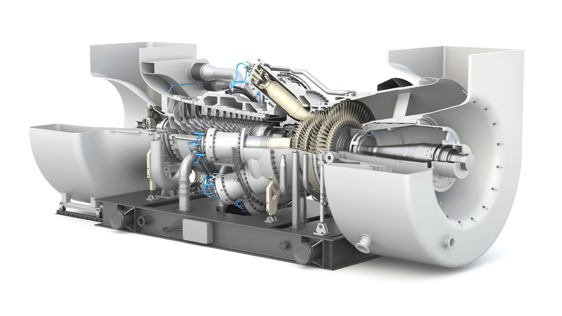 3D Gas Turbine Model - TurboSquid 2360497