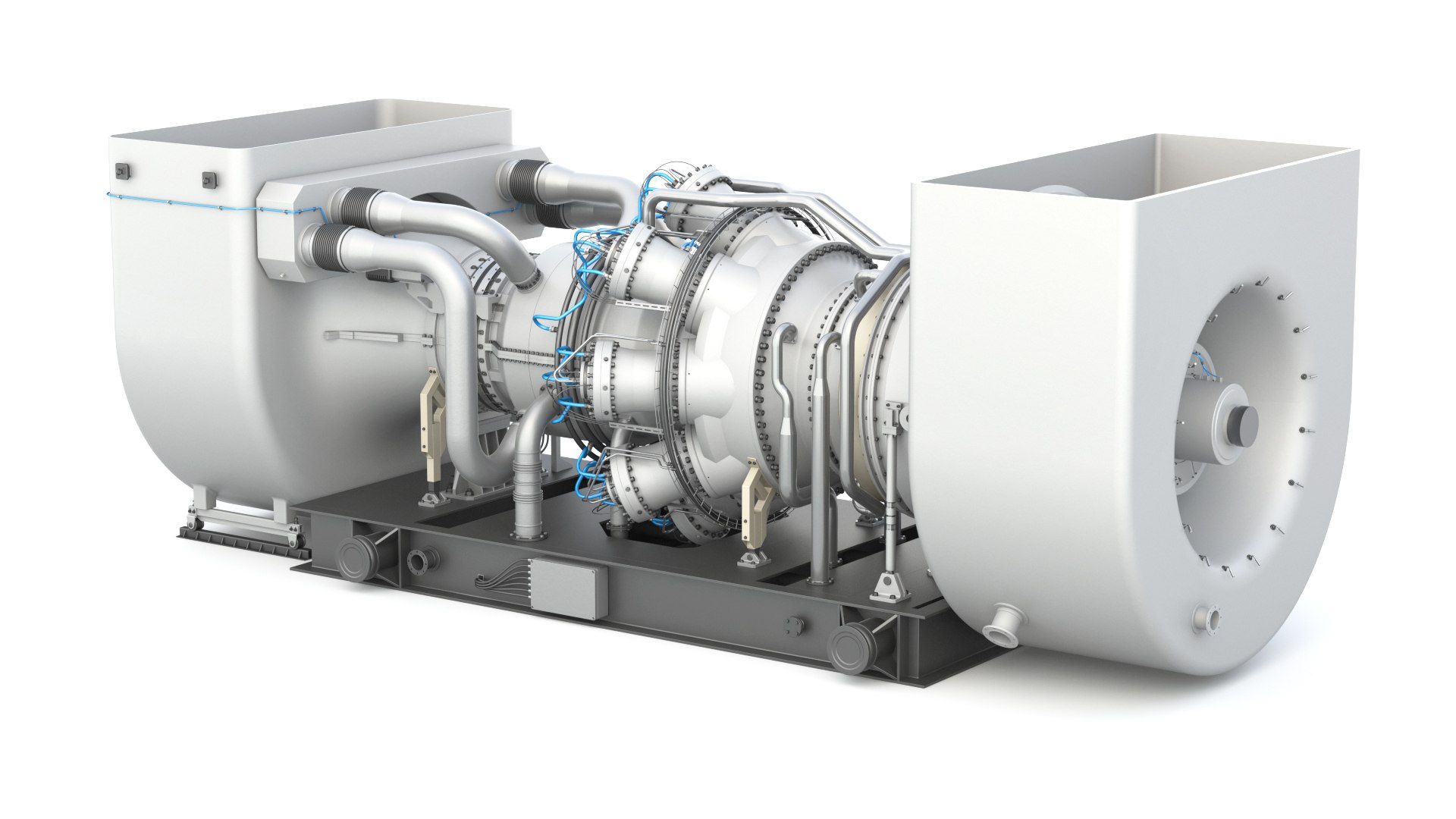 3D Gas Turbine Model - TurboSquid 2360497