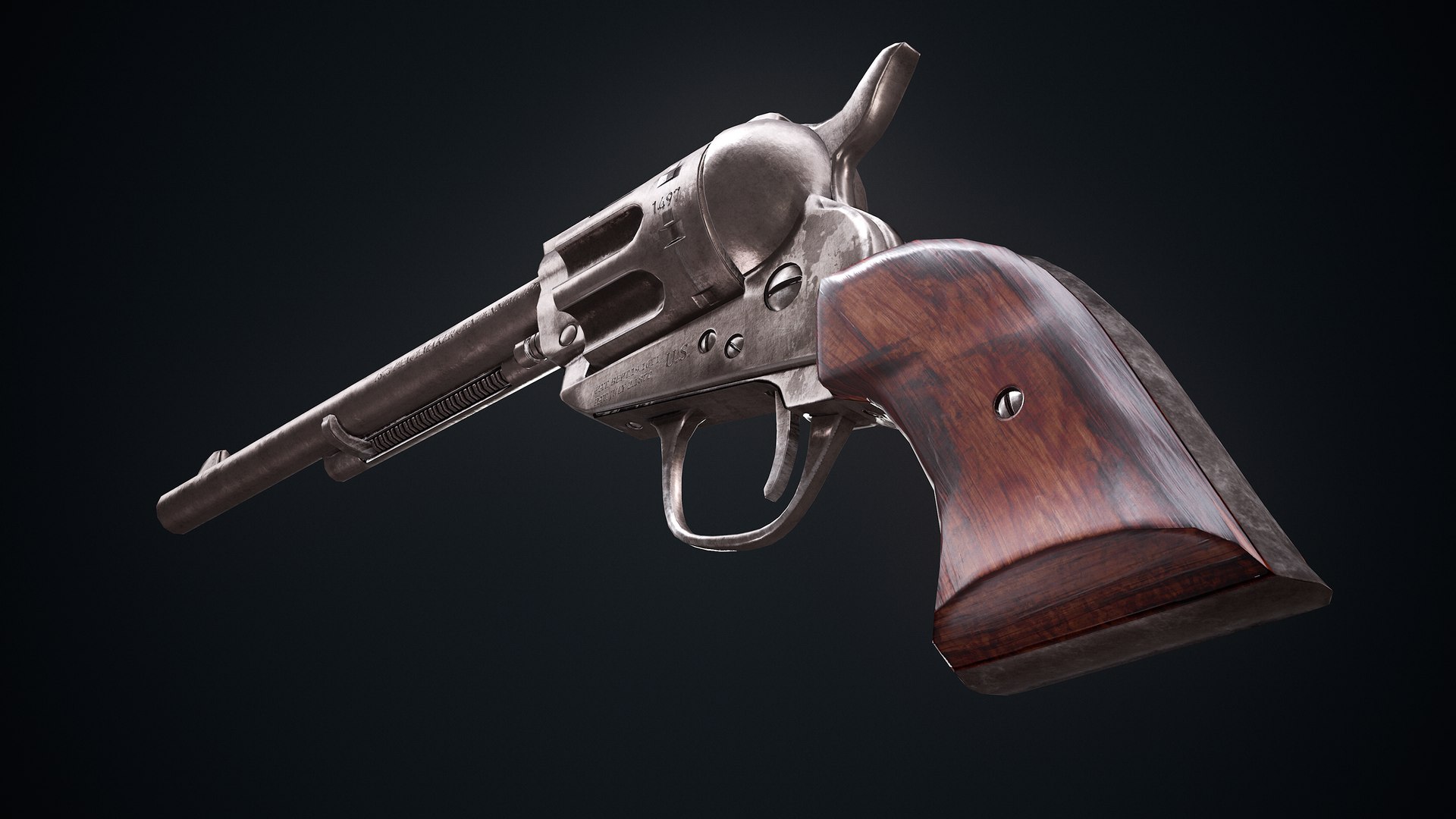 Revolver Colt Single Action 3D - TurboSquid 1545836