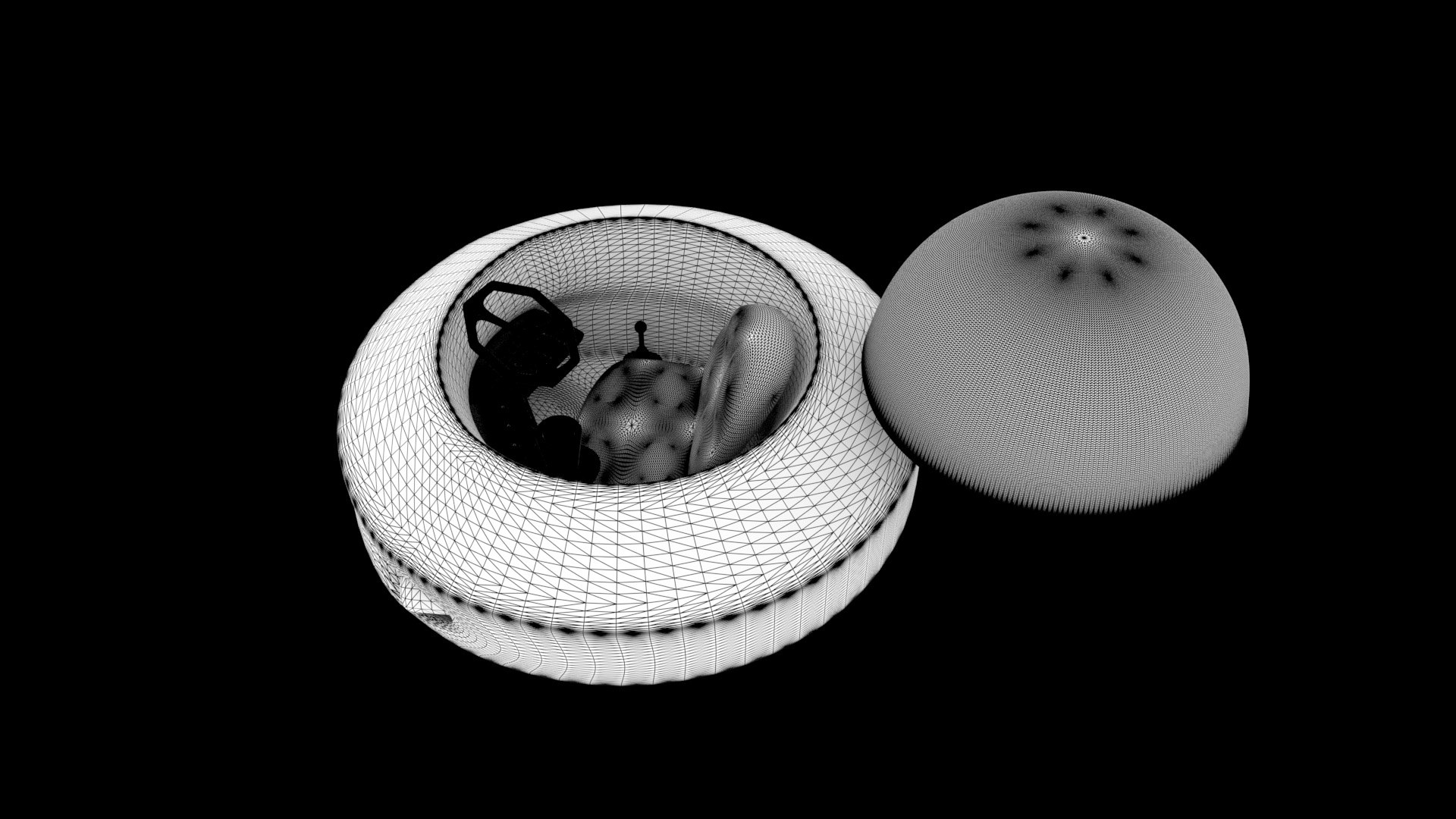 Little UFO Modelhq 3D Model - TurboSquid 2043693