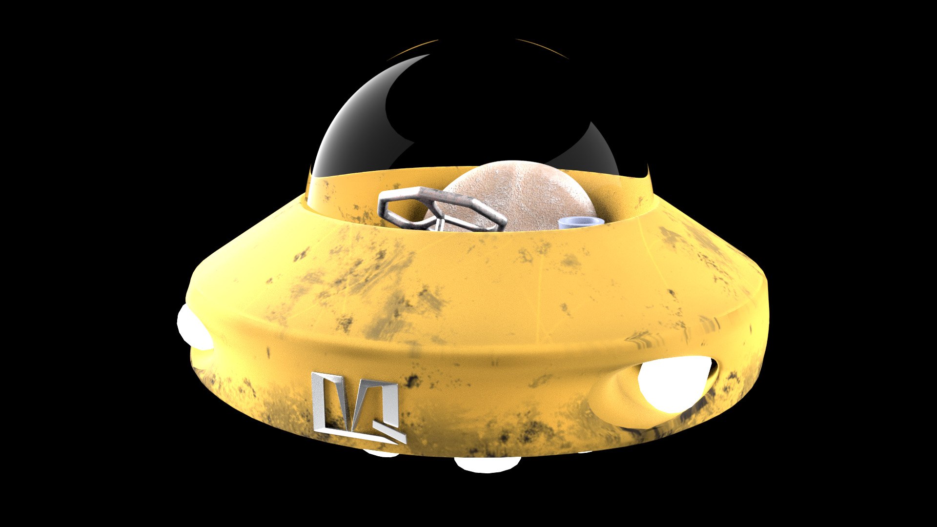 Little UFO Modelhq 3D Model - TurboSquid 2043693