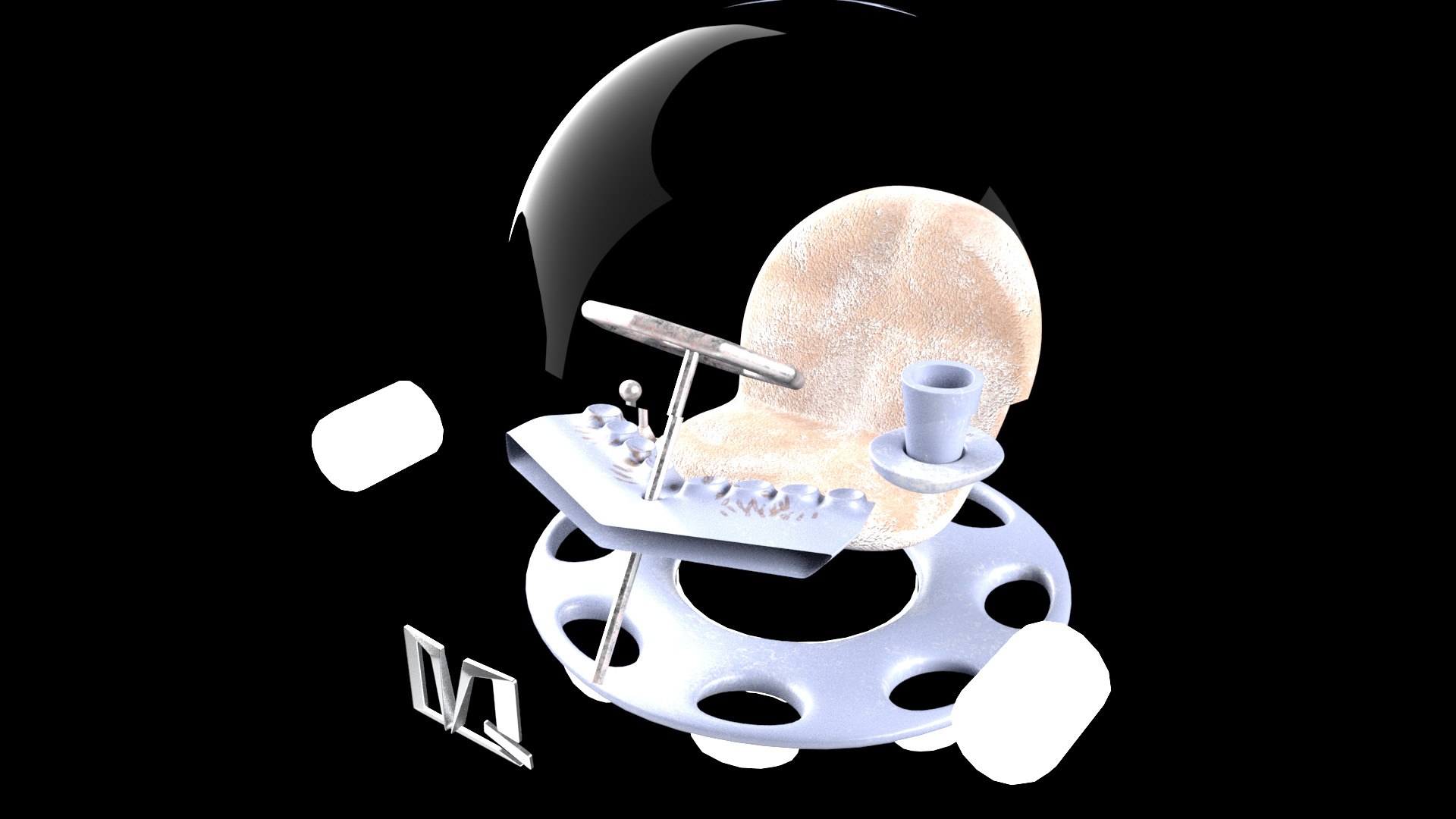 Little UFO Modelhq 3D Model - TurboSquid 2043693