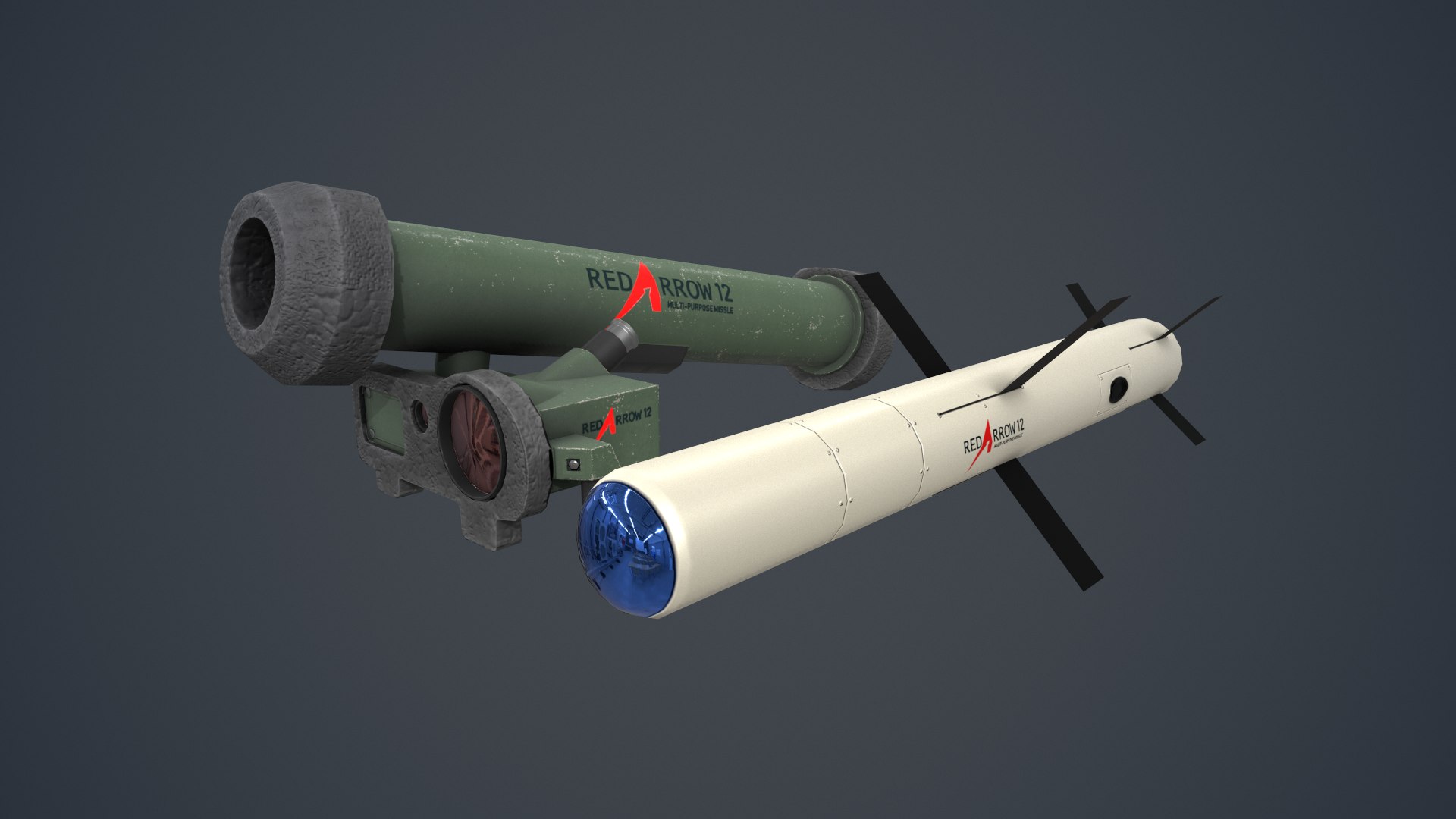 HJ12 czerwona strzałka 12 Model 3D - TurboSquid 1686849