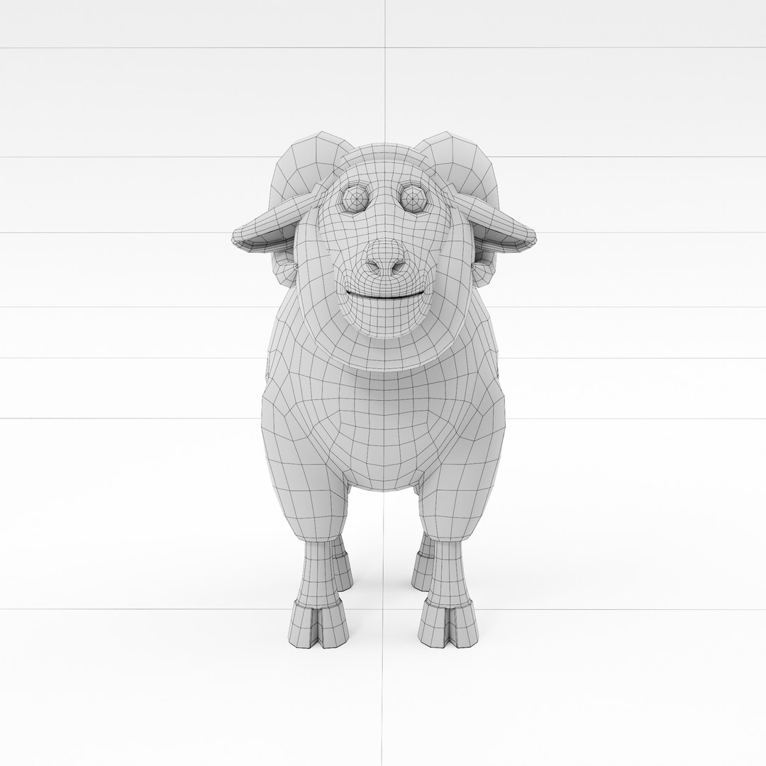 3D Model Sheep Cartoon Animal 3d Model - TurboSquid 1996570