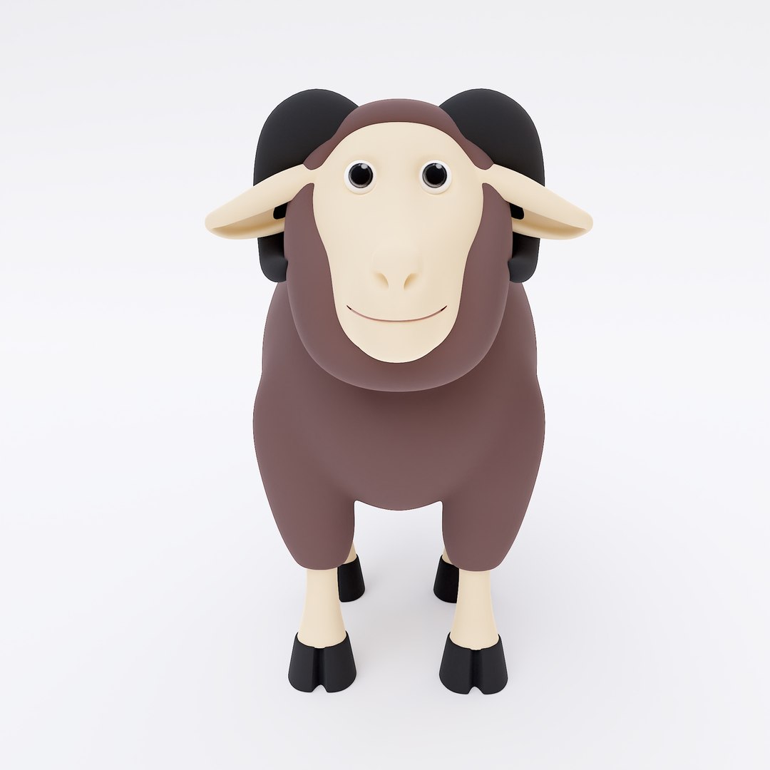3D Model Sheep Cartoon Animal 3d Model - TurboSquid 1996570