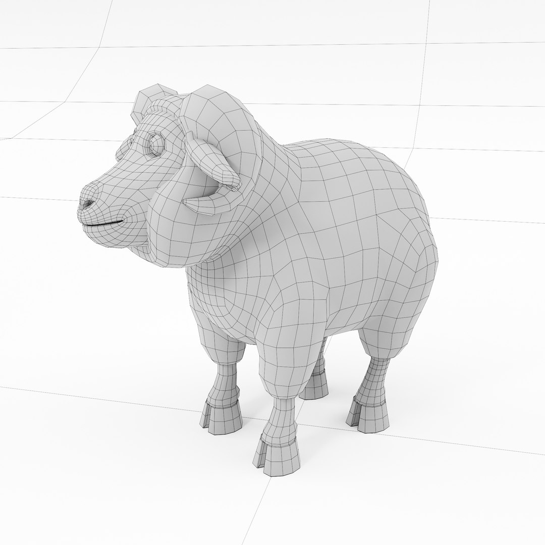 3D Model Sheep Cartoon Animal 3d Model - TurboSquid 1996570