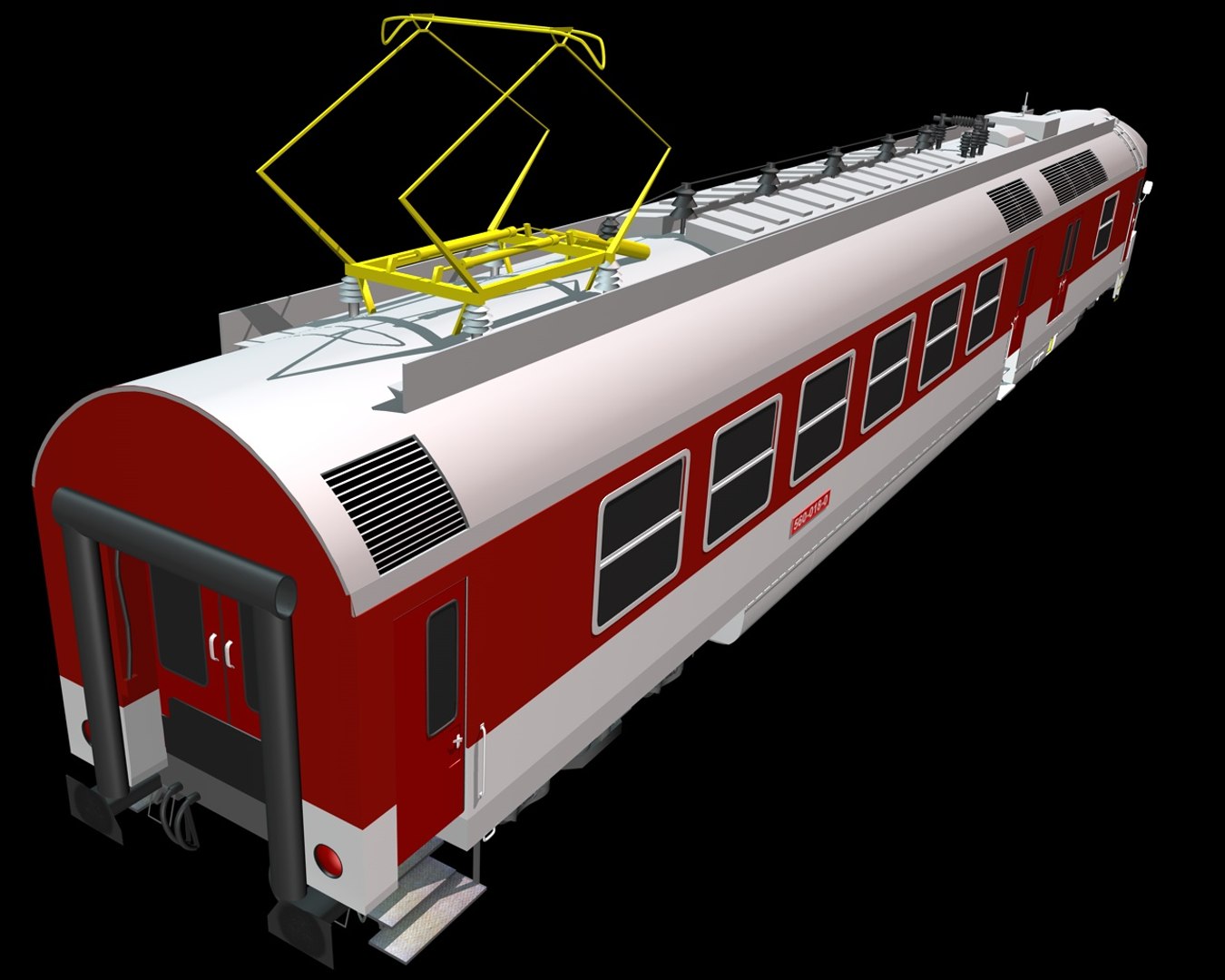 3d Locomotive Zssk Railway Model