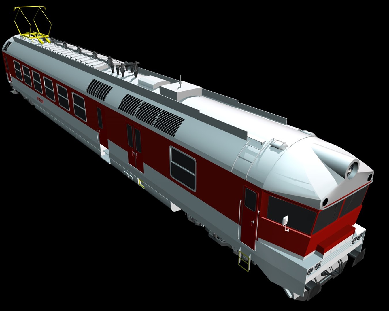 3d Locomotive Zssk Railway Model