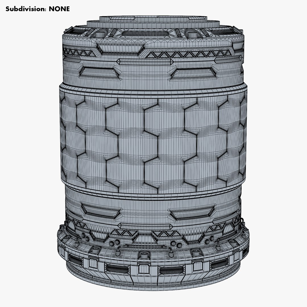 3D Sci Fi Container M 1 model - TurboSquid 2100082
