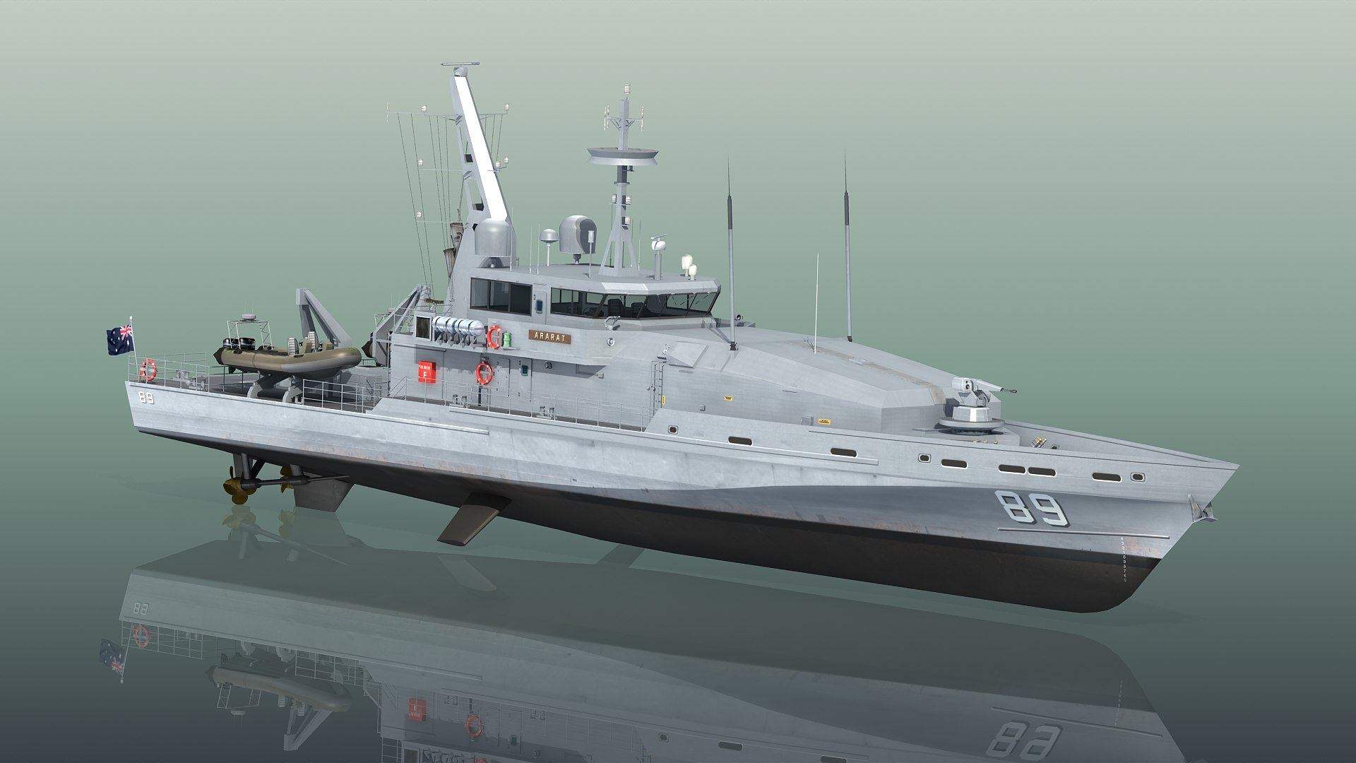 HMAS Ararat P89 Royal Australian Navy Patrol Boat 3D Model - TurboSquid ...