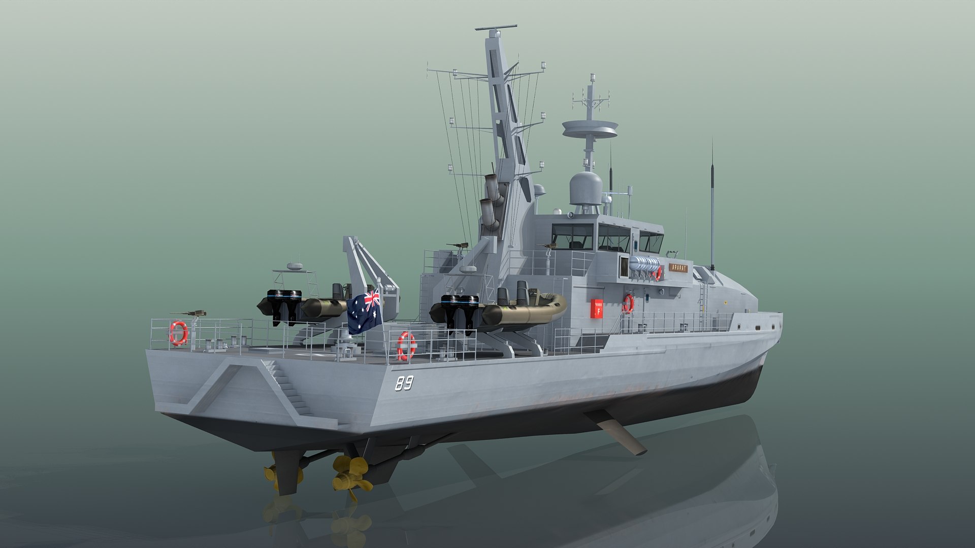 HMAS Ararat P89 Royal Australian Navy Patrol Boat 3D Model - TurboSquid ...