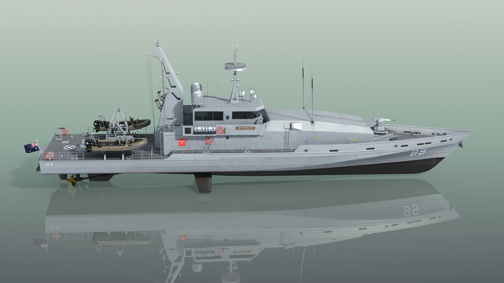 HMAS Ararat P89 Royal Australian Navy Patrol Boat 3D Model - TurboSquid ...