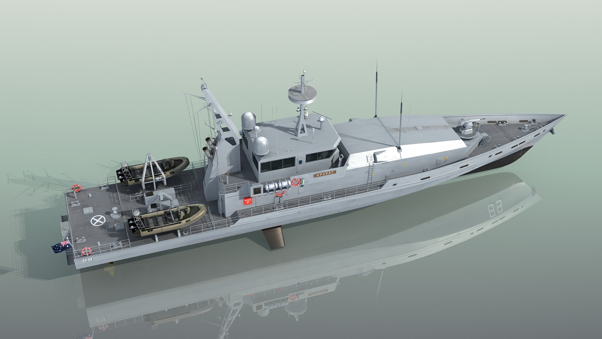 HMAS Ararat P89 Royal Australian Navy Patrol Boat 3D Model - TurboSquid ...