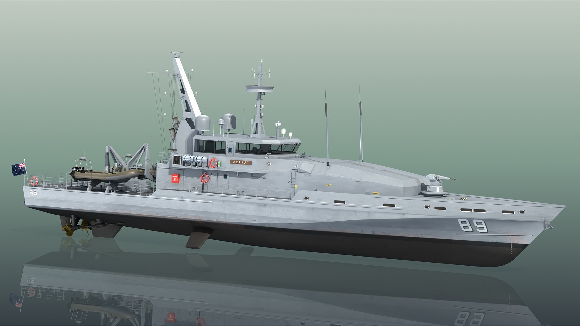 HMAS Ararat P89 Royal Australian Navy Patrol Boat 3D Model - TurboSquid ...