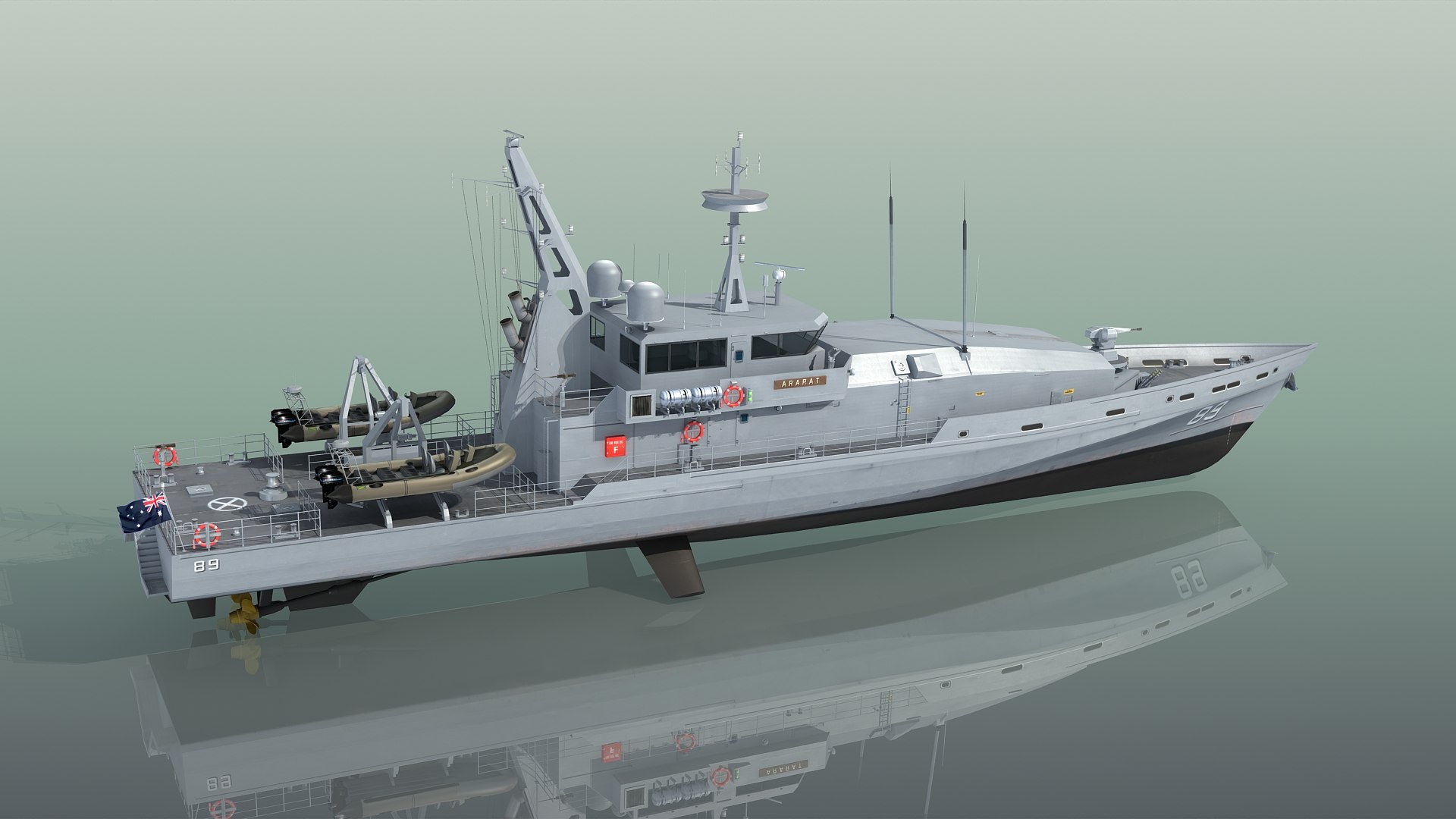 HMAS Ararat P89 Royal Australian Navy Patrol Boat 3D Model - TurboSquid ...