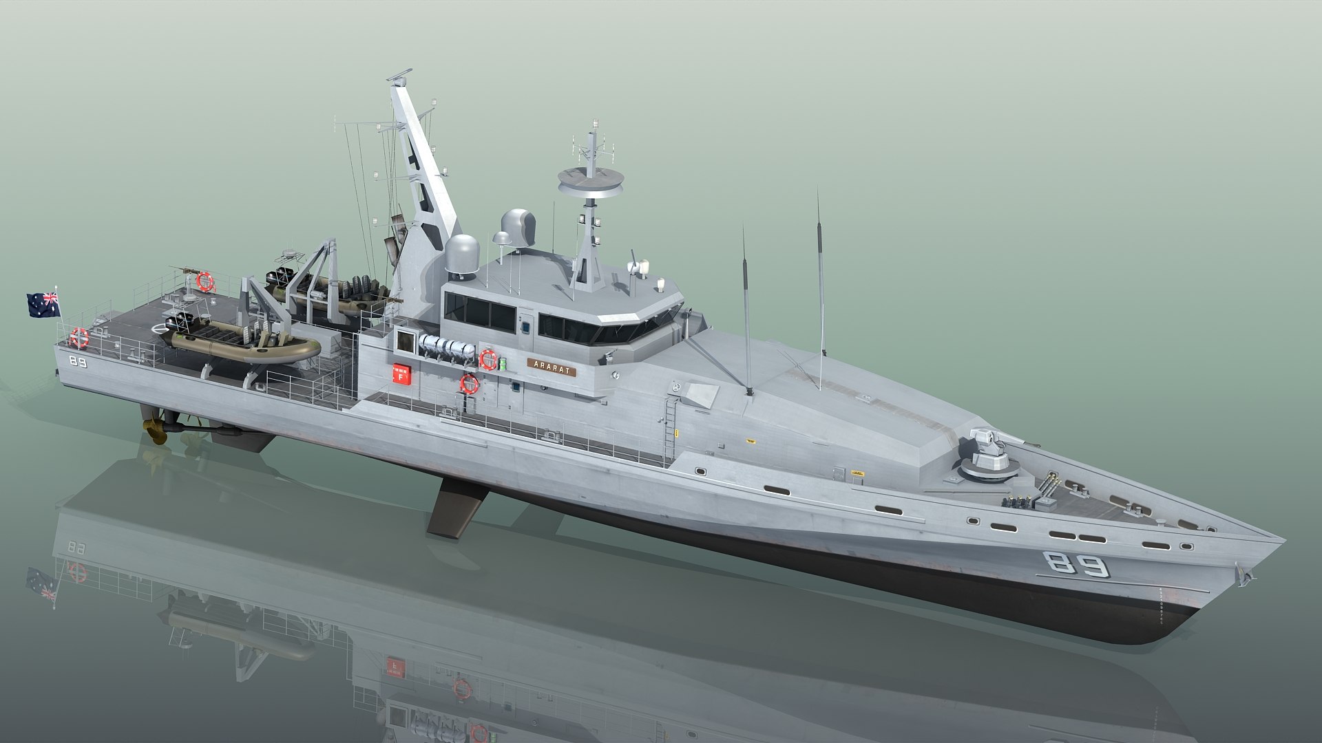 HMAS Ararat P89 Royal Australian Navy Patrol Boat 3D Model - TurboSquid ...