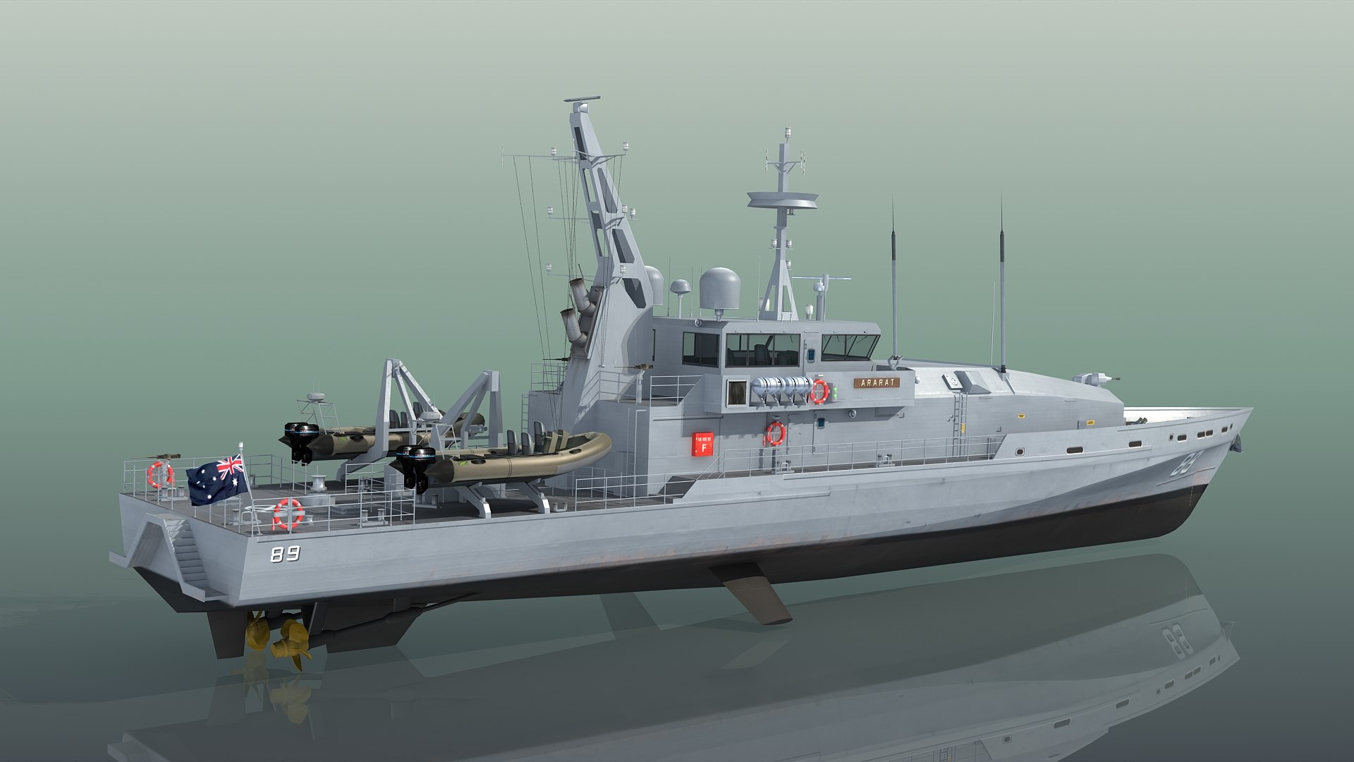 HMAS Ararat P89 Royal Australian Navy Patrol Boat 3D Model - TurboSquid ...