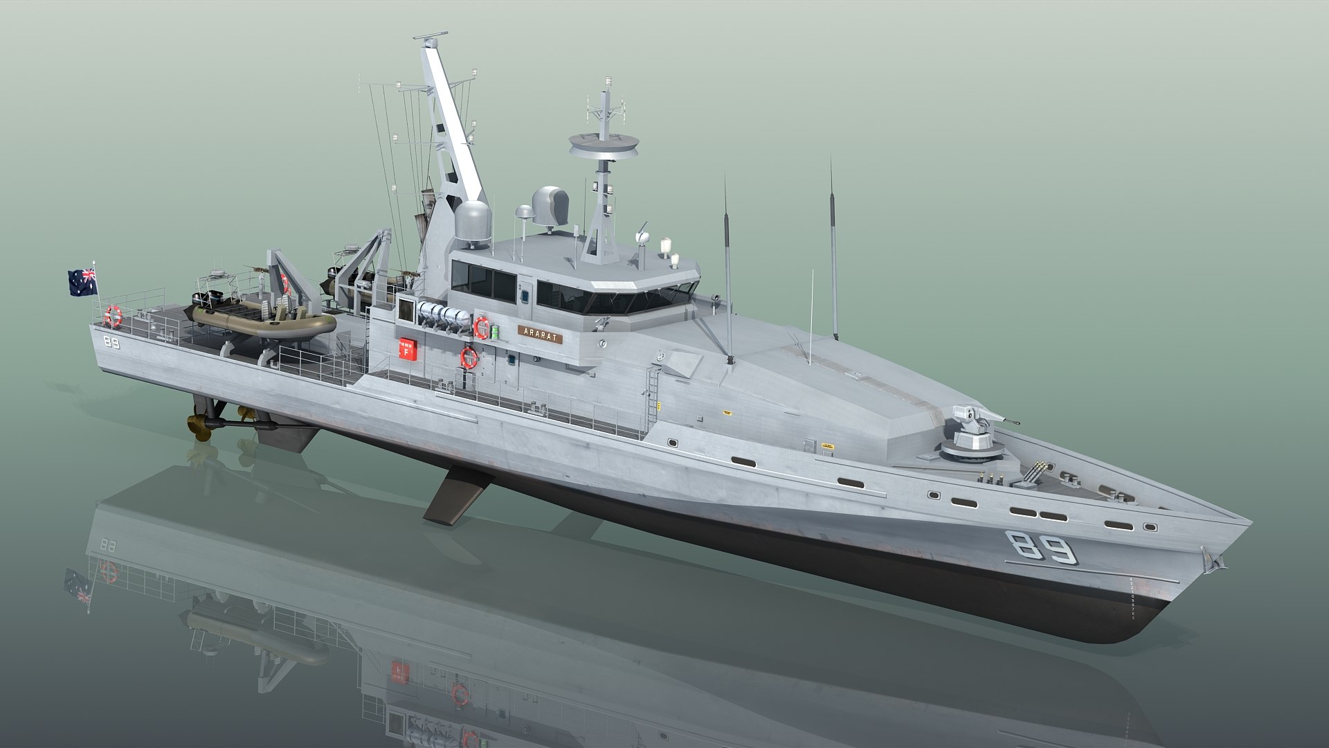HMAS Ararat P89 Royal Australian Navy Patrol Boat 3D Model - TurboSquid ...