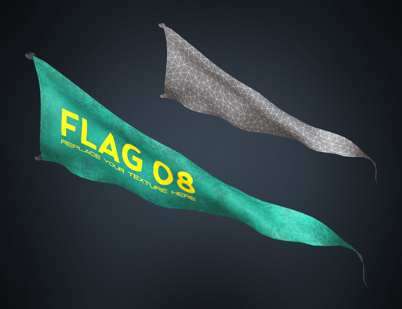 3D 20 Fully Loop Animated Flags Model - TurboSquid 1885085