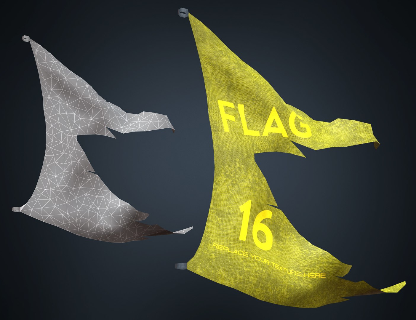 3D 20 Fully Loop Animated Flags Model - TurboSquid 1885085